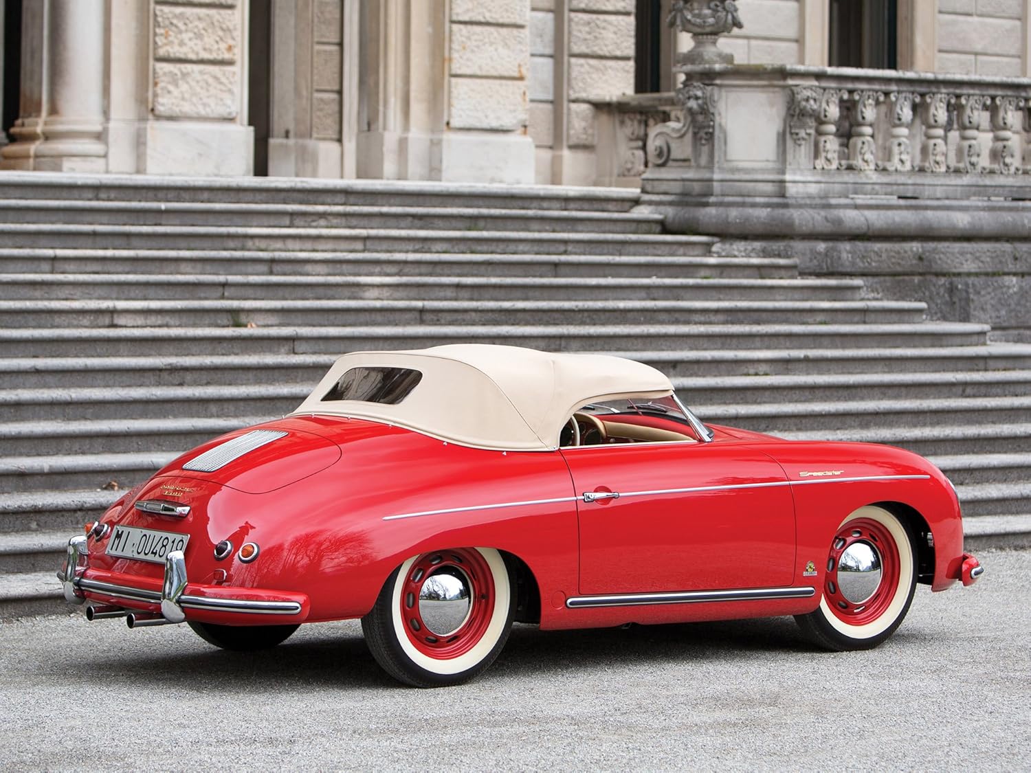 Amazon.com: Porsche 356 Speedster (1955) by Reutter Car Art Poster ...