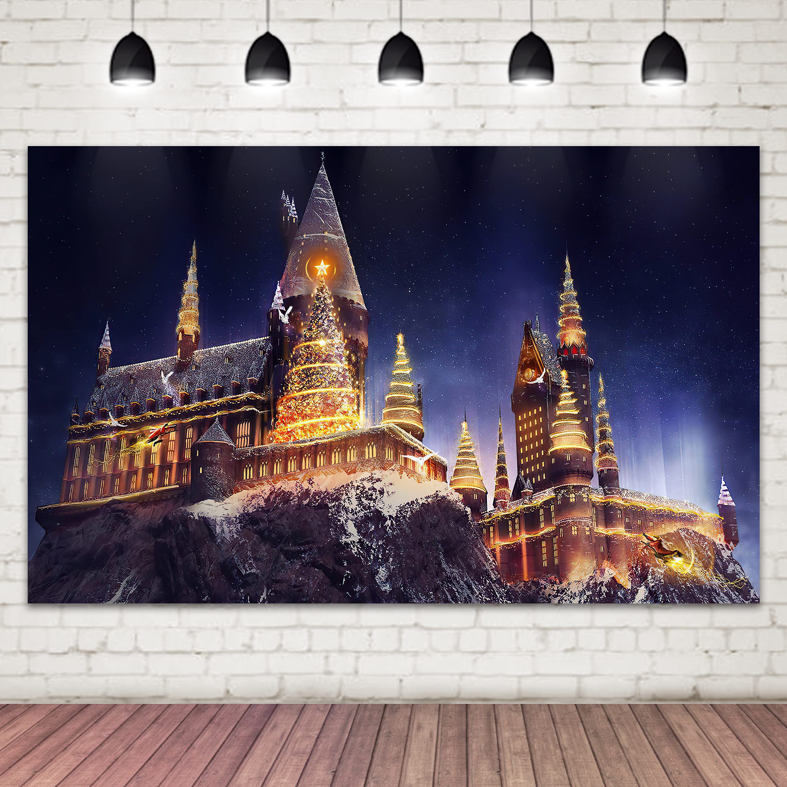 Buy Telfth Wizard World Magic Castle Photography Backdrop 5x3FT Vinyl ...