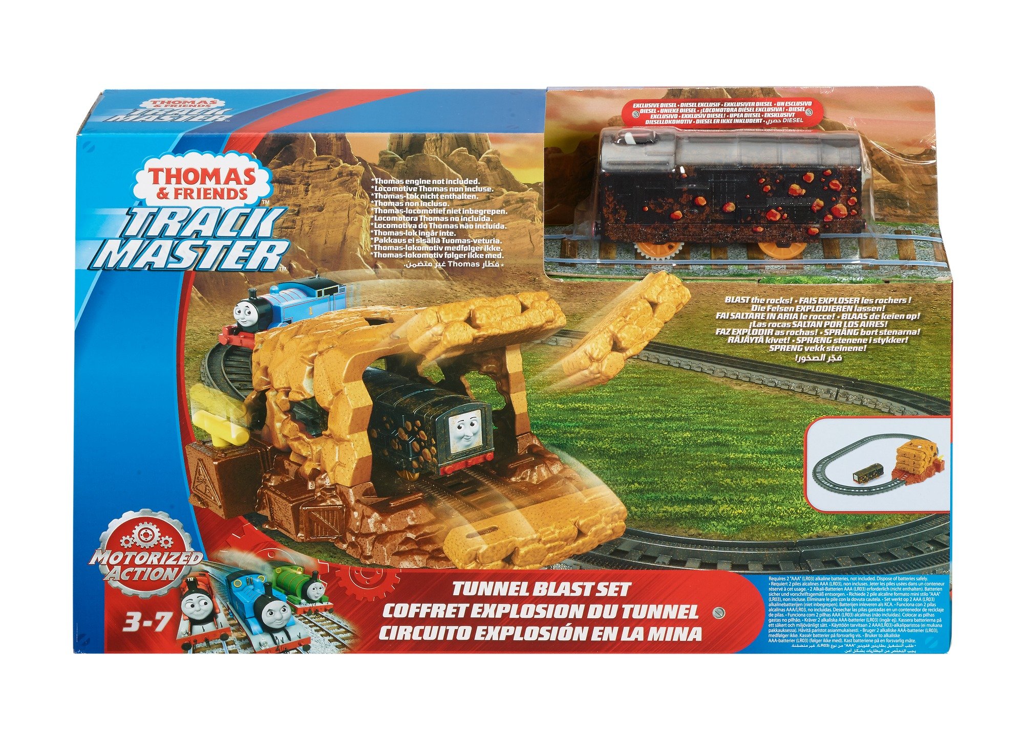 Buy Thomas & Friends FJK24 Tunnel Blast Set, Thomas the Tank Engine Toy ...