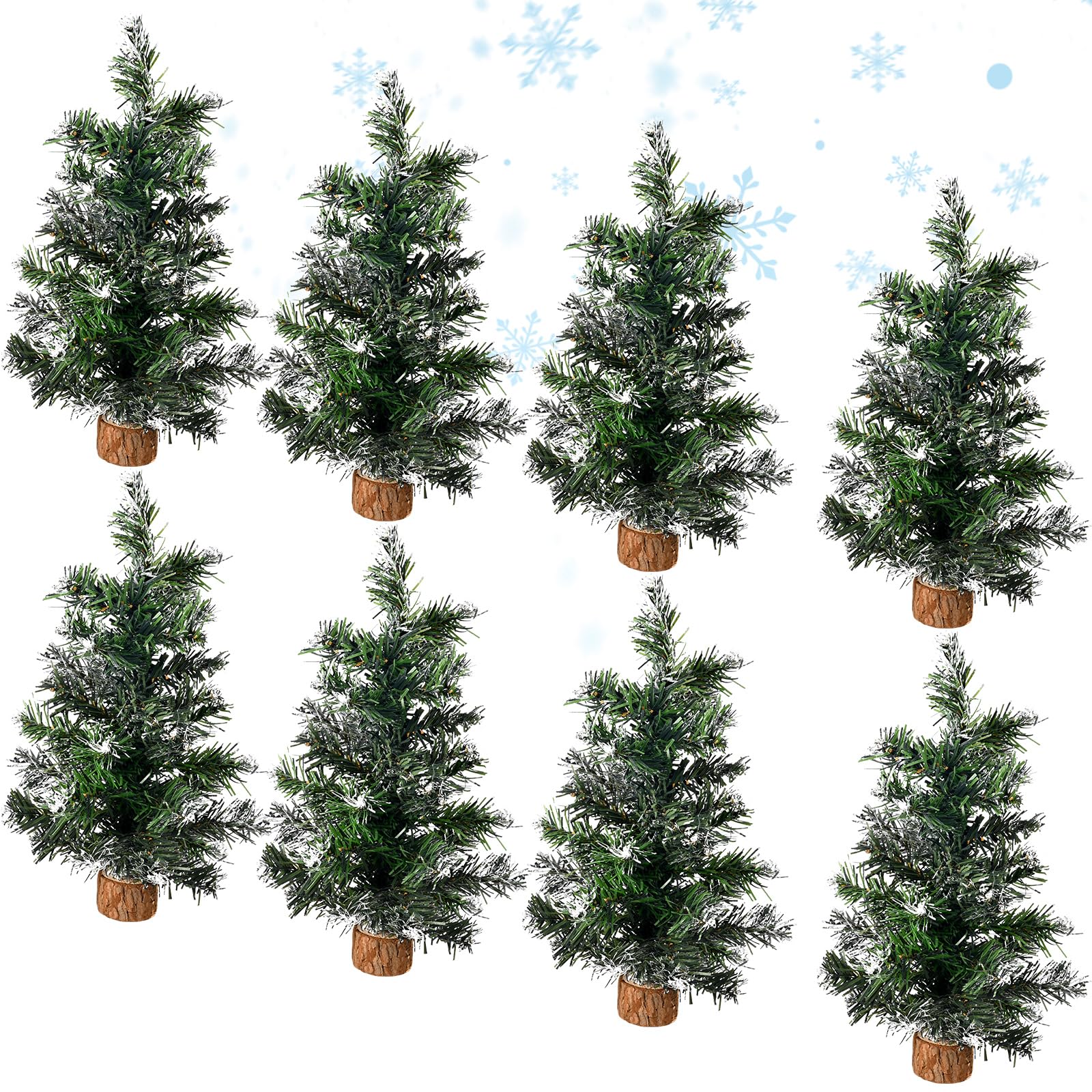 Amazon.com: 8 Packs Tabletop Mini Christmas Tree Small Christmas Tree ...
