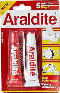 Araldite 5 Min Rapid, 17ml (Pack of 2),Red/White : Amazon.sg: DIY and Tools