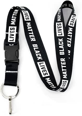 Amazon.com: Buttonsmith Black Lives Matter Premium Lanyard - with ...