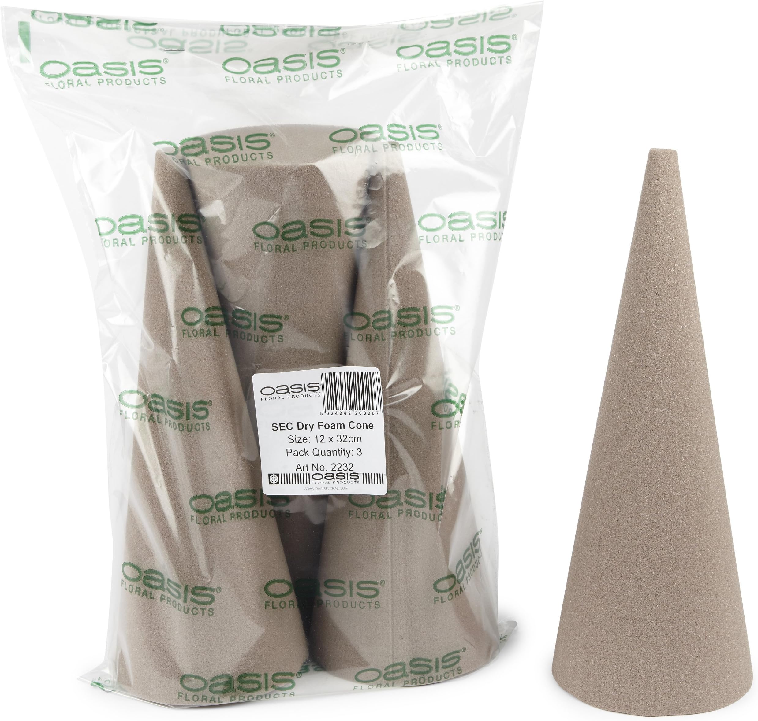 Oasis Ideal Floral Foam Maxlife Cone 32cm : Amazon.co.uk