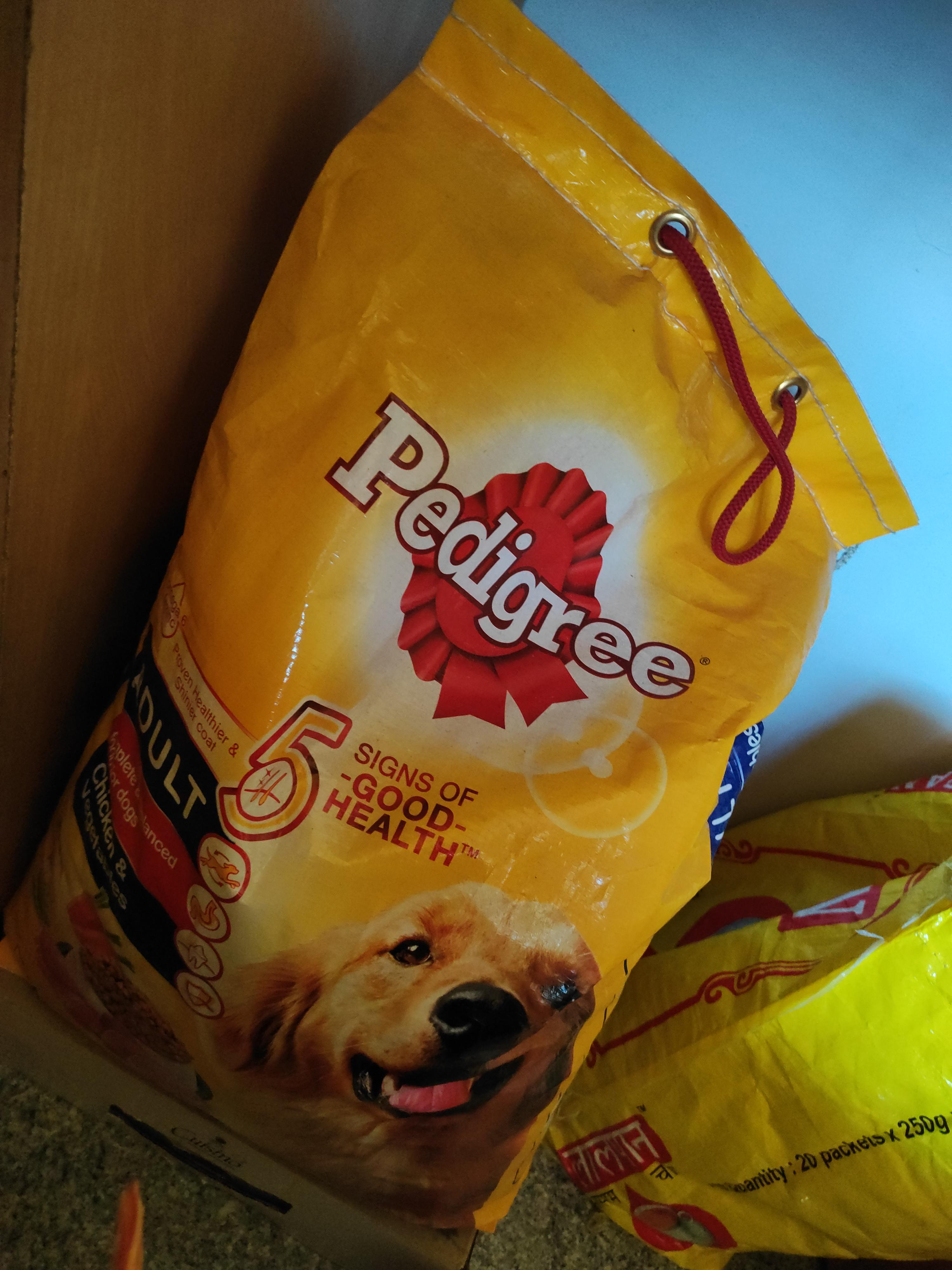 Pedigree Adult Dry Dog Food, Chicken & Vegetable, 370 g Pack : Amazon ...