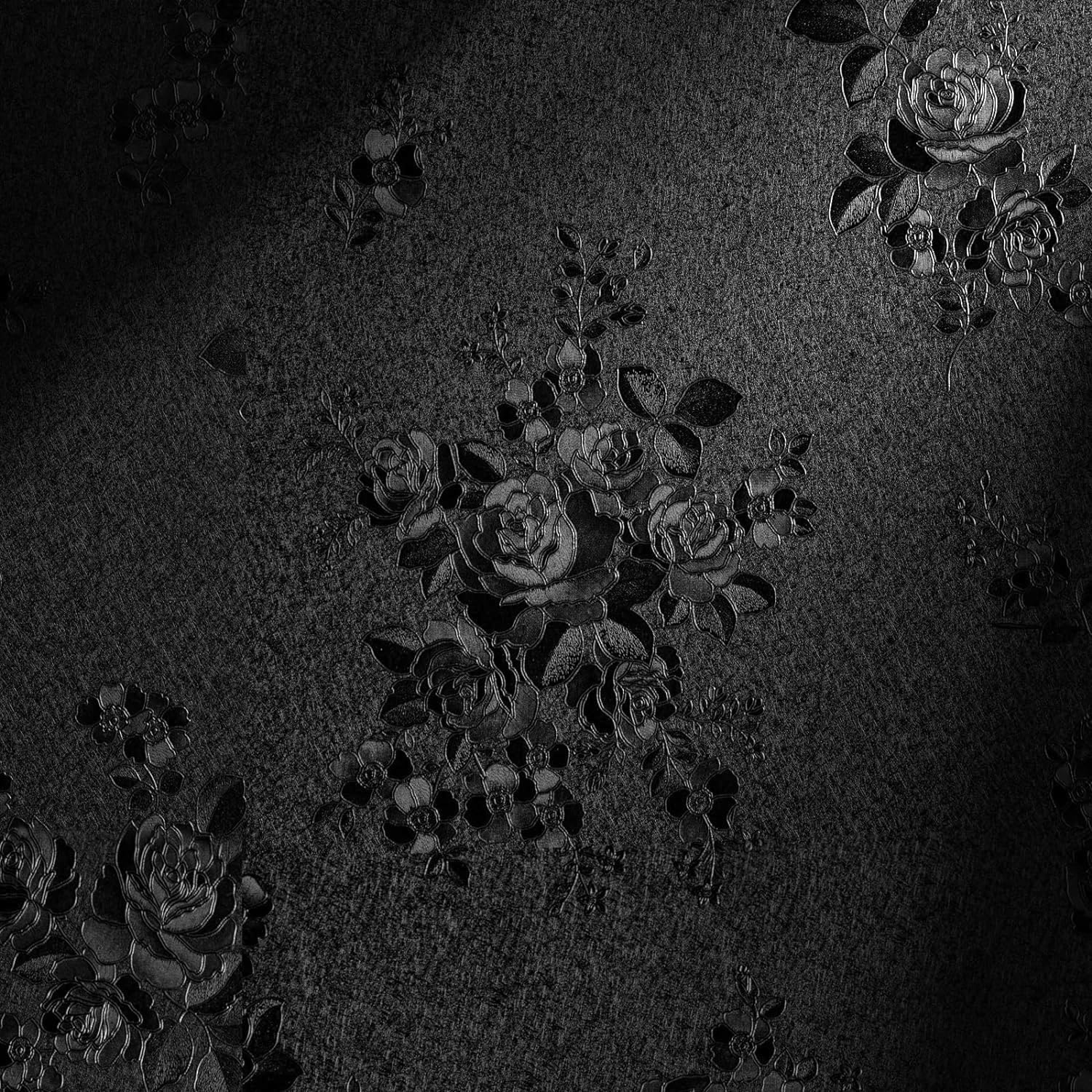 FLFK Gothic Peel and Stick Wallpaper, 16 x 128 inches, Black and Red ...