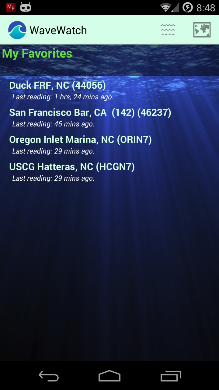 Aplicación Wave Watch en Amazon Appstore