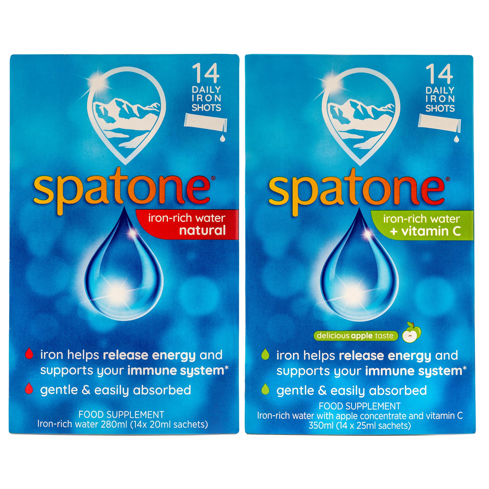 Spatone Natural Iron Supplement Variety Bundle (14 Day Original + 14 ...