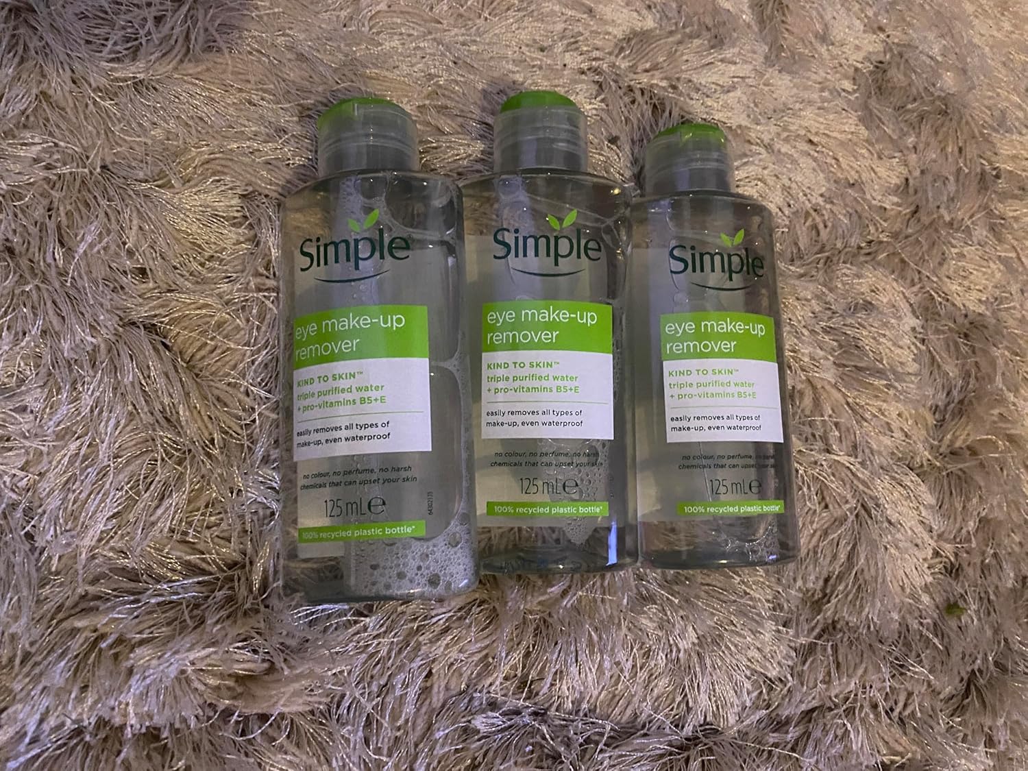 Pack of 3 Simple eye make-up remover 125ml : Amazon.co.uk: Beauty