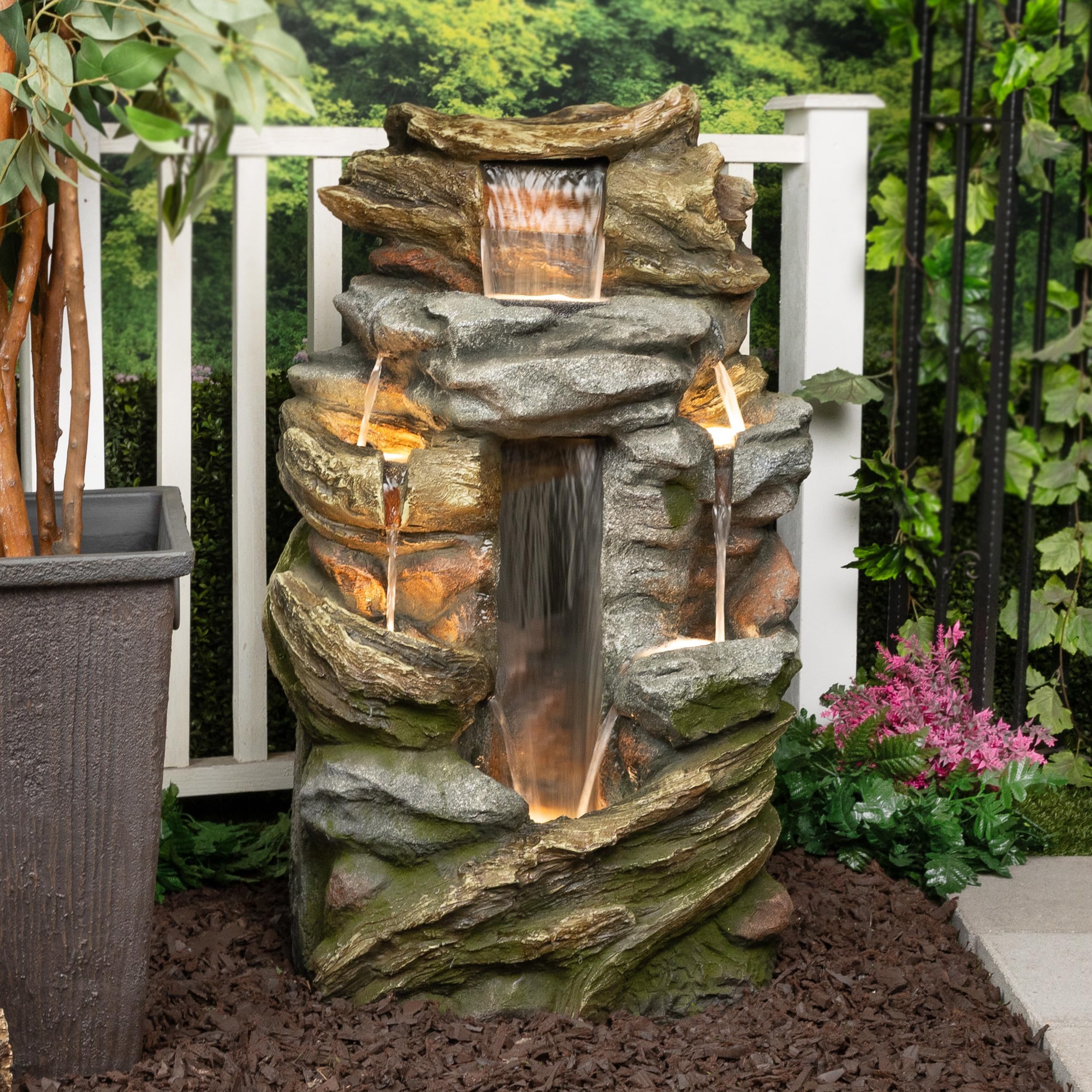 Amazon.com : Alpine Corporation WIN1544 Outdoor Floor Rock Mountain ...