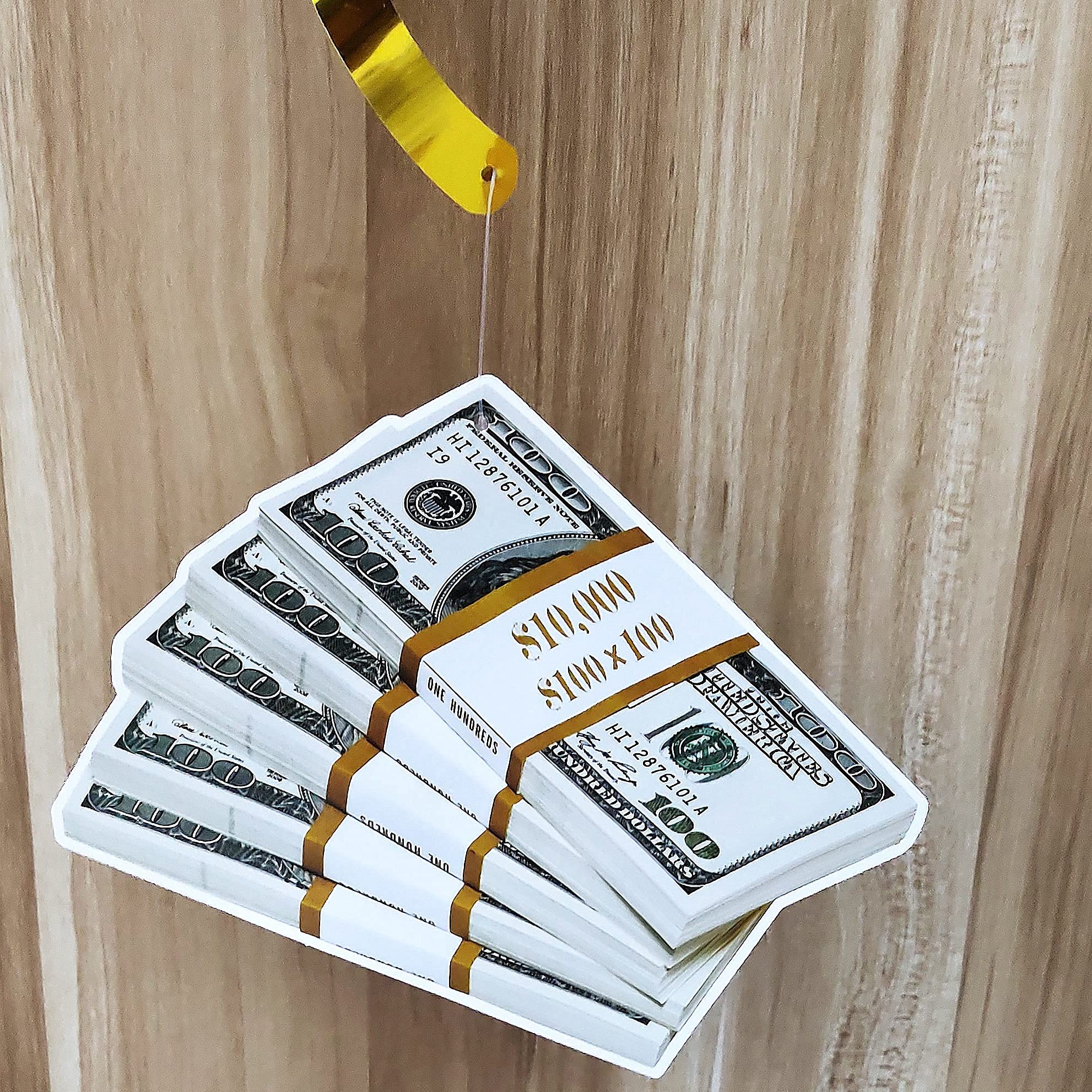 Buy YiiiGoood Gold Money Theme Hanging Decoration Dollar Bill Signs ...