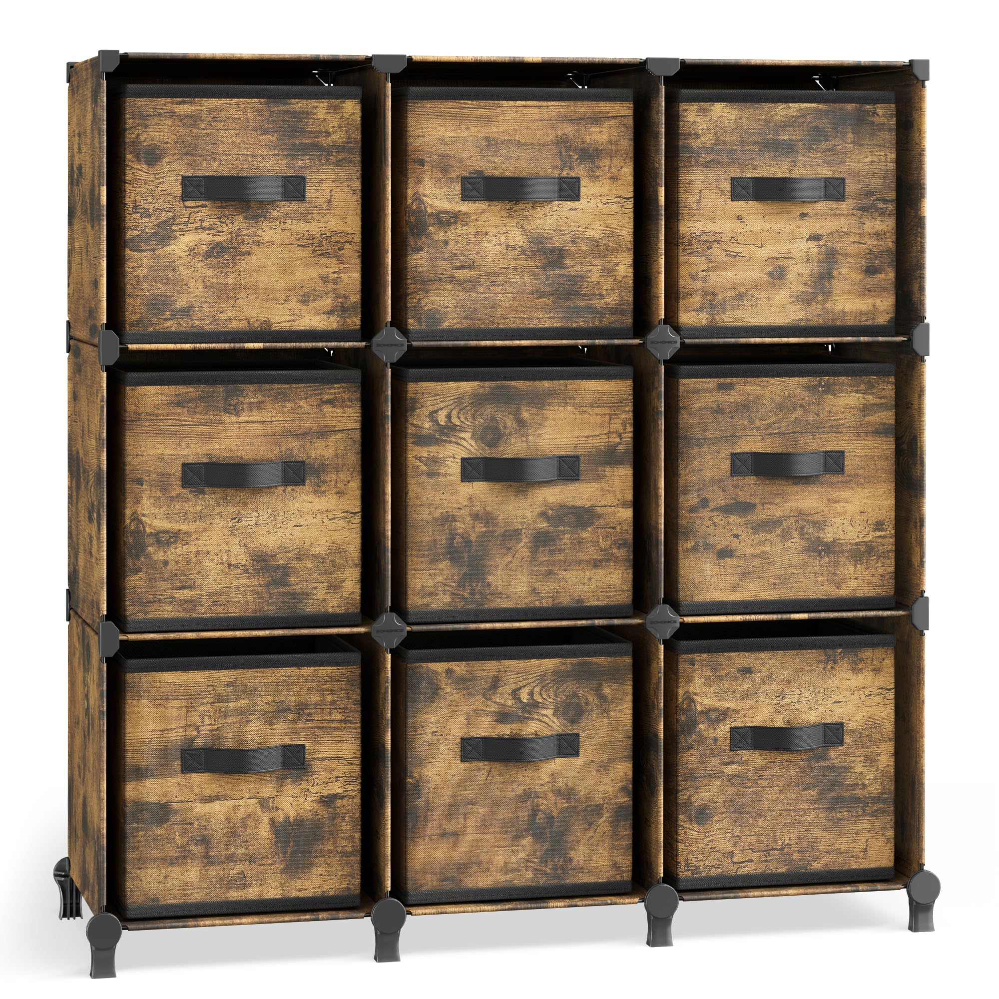 Amazon.com: SONGMICS Cube Storage Organizer with Storage Boxes, Set of ...