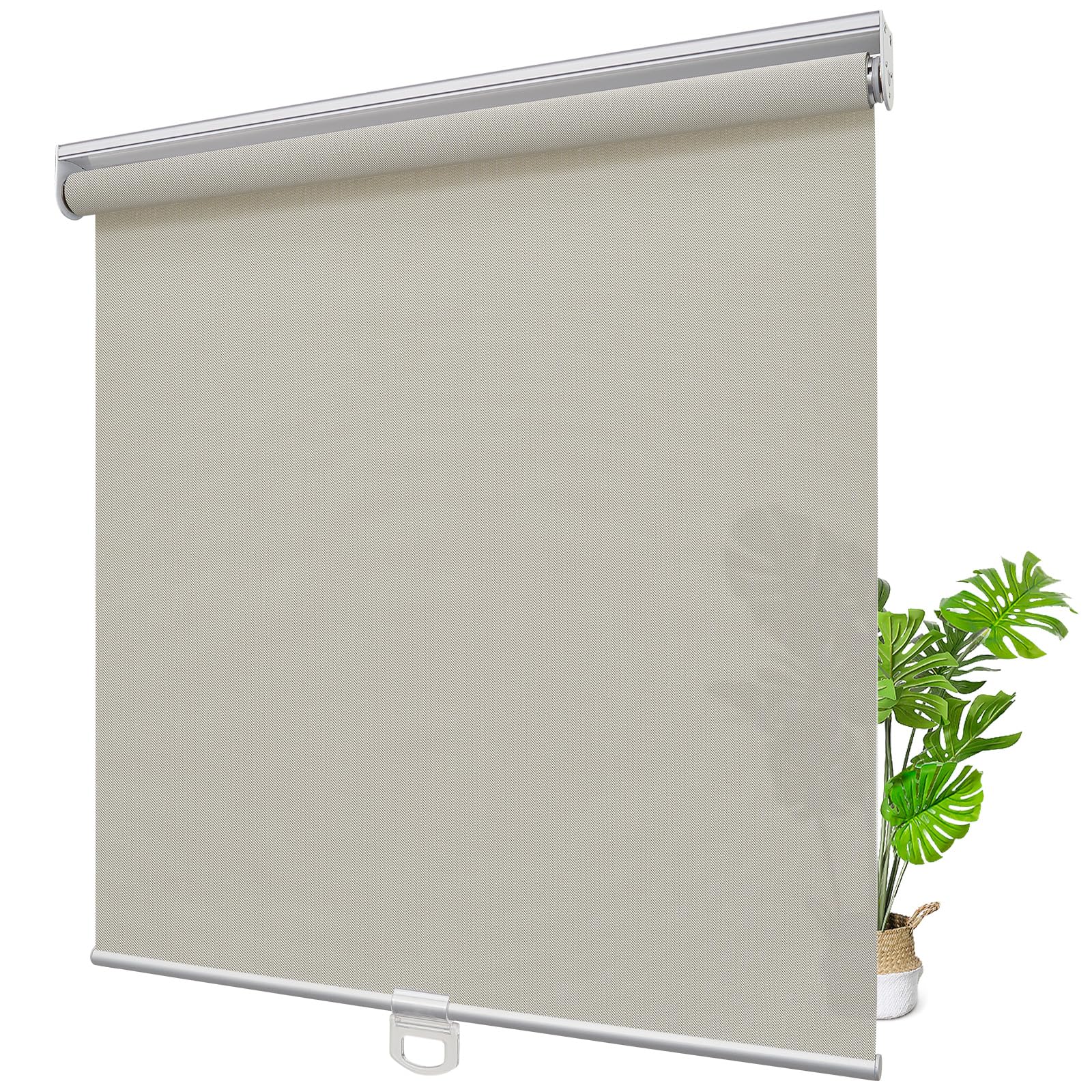 Amazon.com: Pasoun Cordless Roller Shades Blinds with Heat Insulation ...