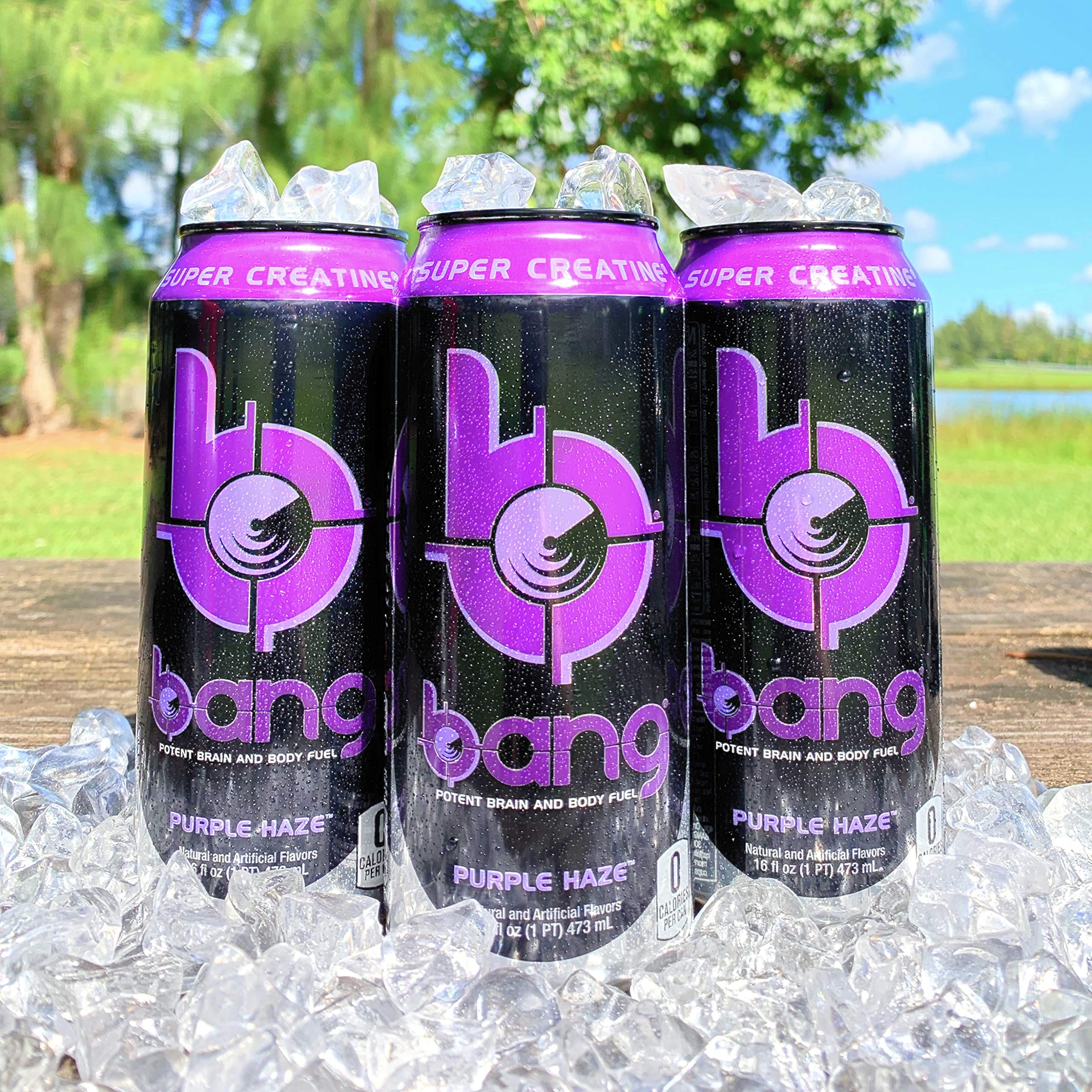 Bang Purple Haze Energy Drink 0 Calories Sugar Free With Super