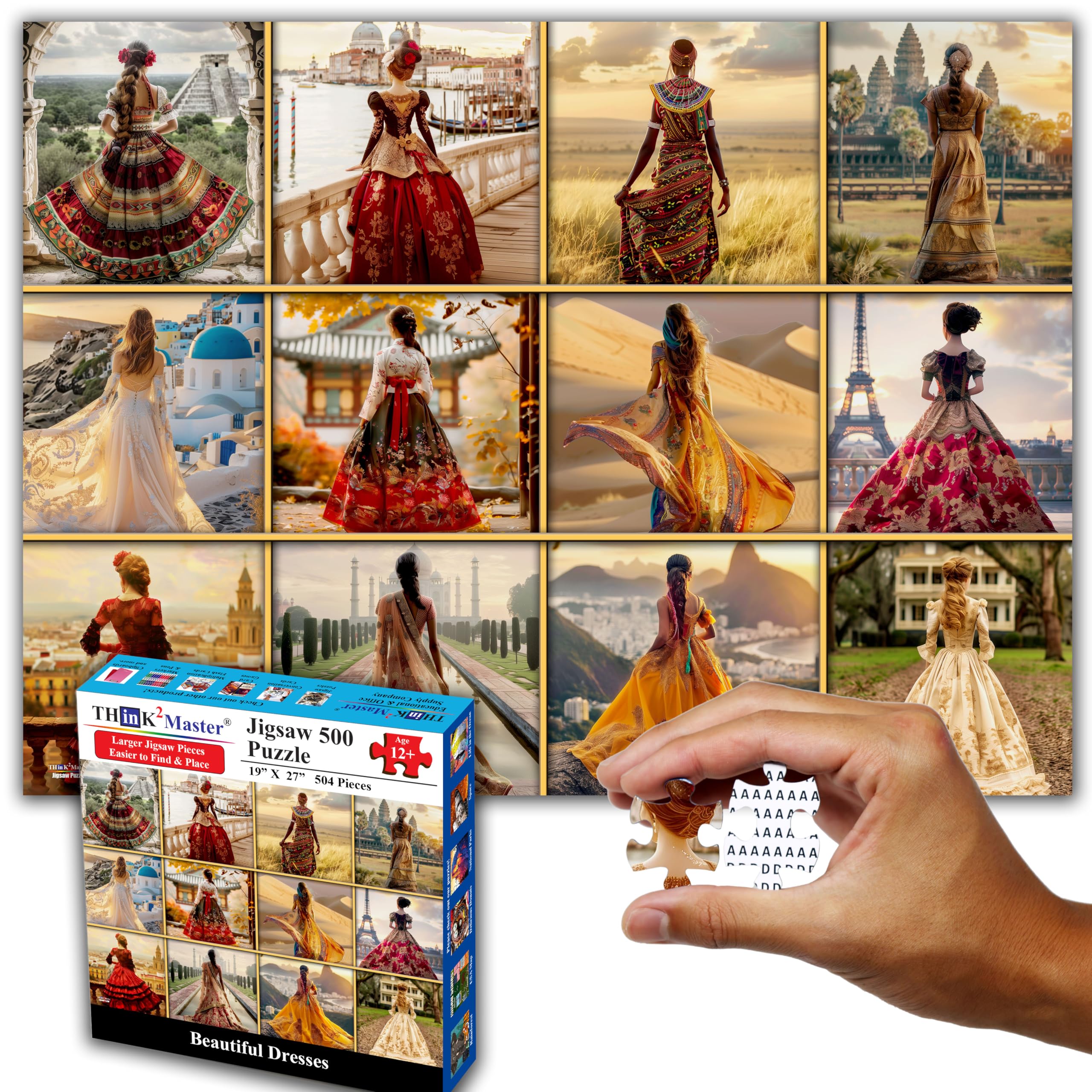 Amazon.com: Think2Master Beautiful Dresses from Around The World 500 ...