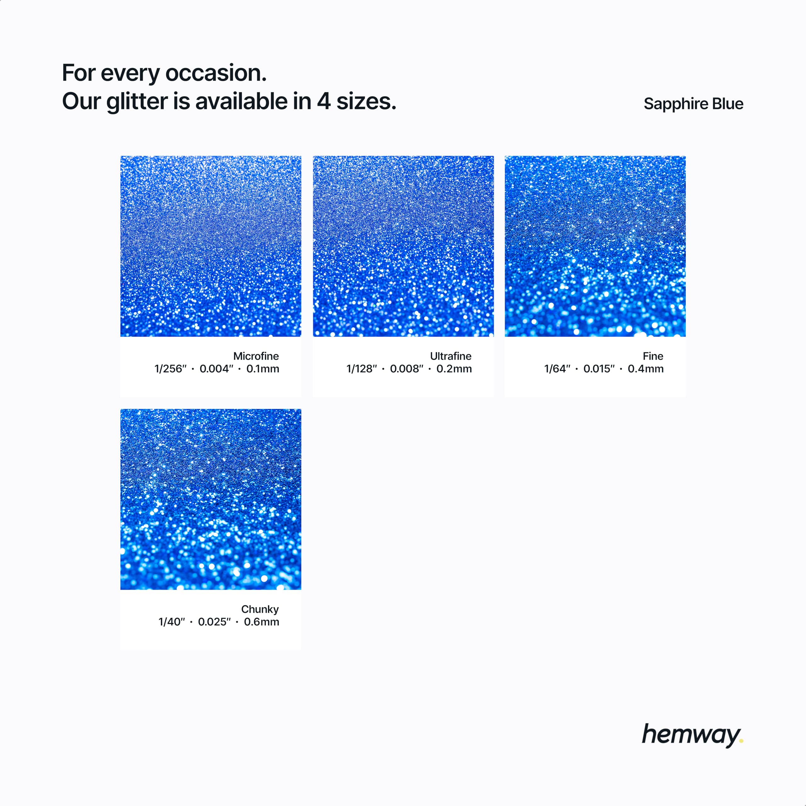 Hemway Glitter Additive Hemway Glitter Grout Additive - Azure Blue ...