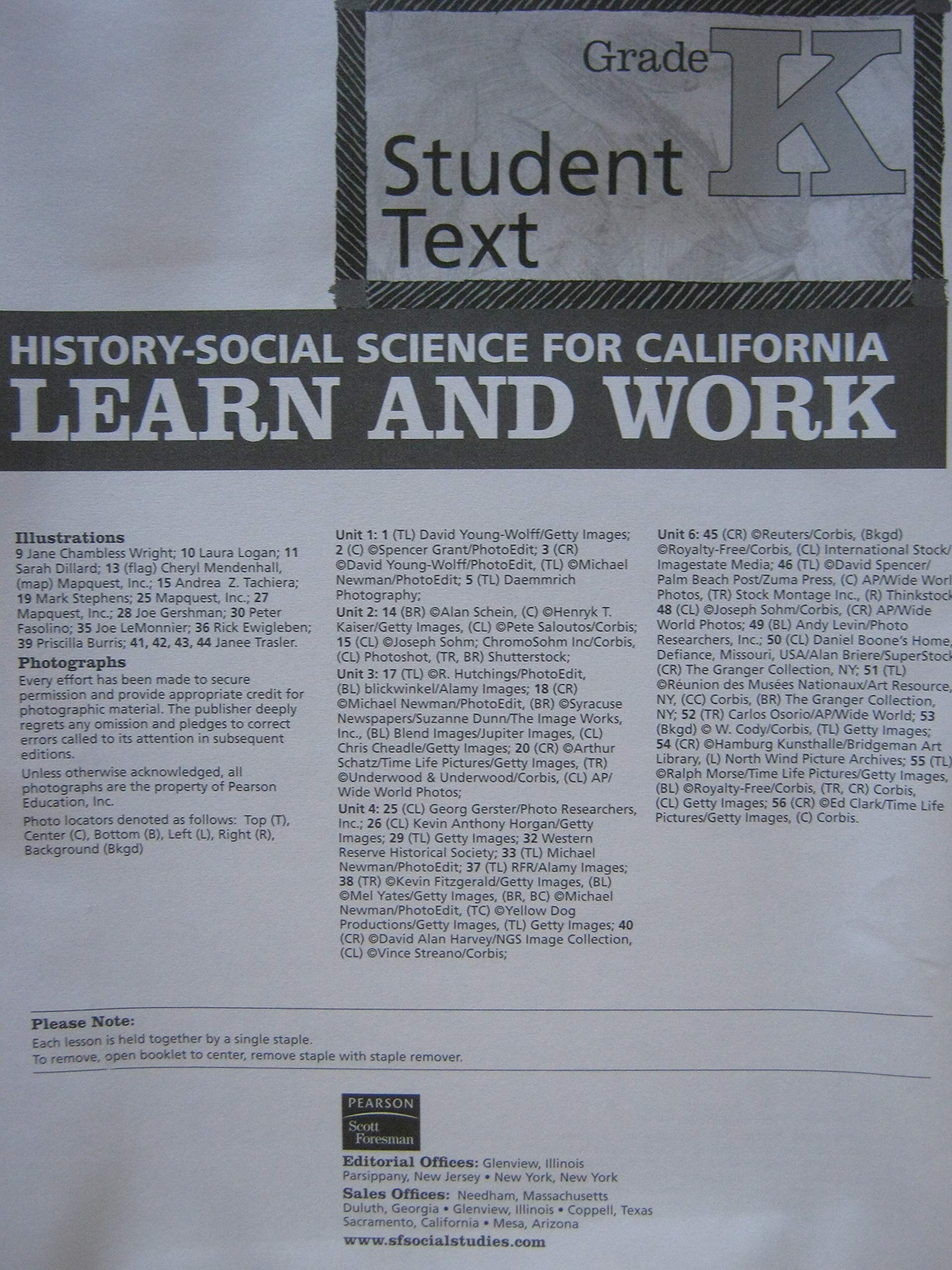 History-Social Science for California Grade K Class Set: Pearson Scott ...