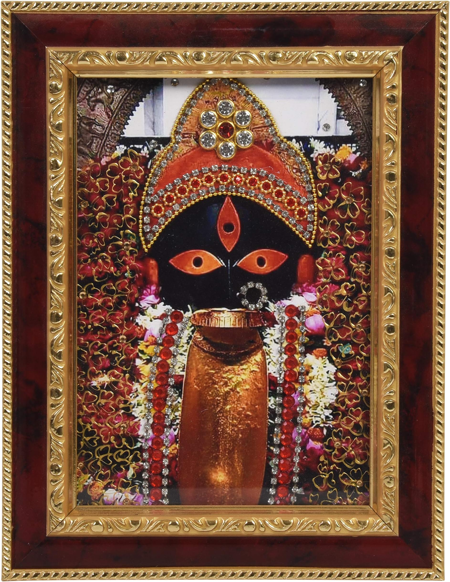 Framtastic Vastu Aishwarya Kali Photo Frame-Wood,Wall mount, Brown ...
