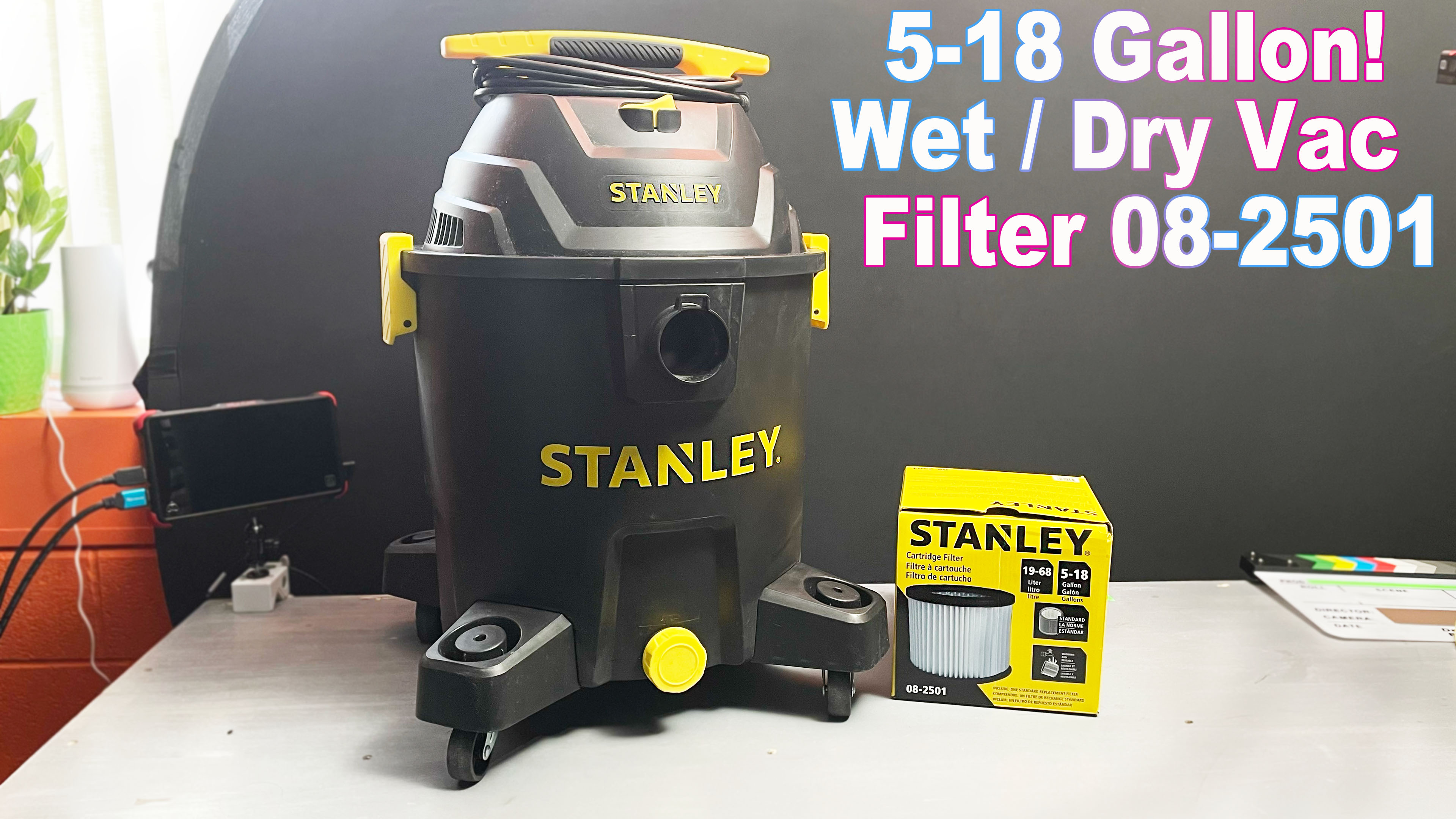 Watch Stanley Wet Dry Vac Filter Replacement for 5-18 Gal Models on ...