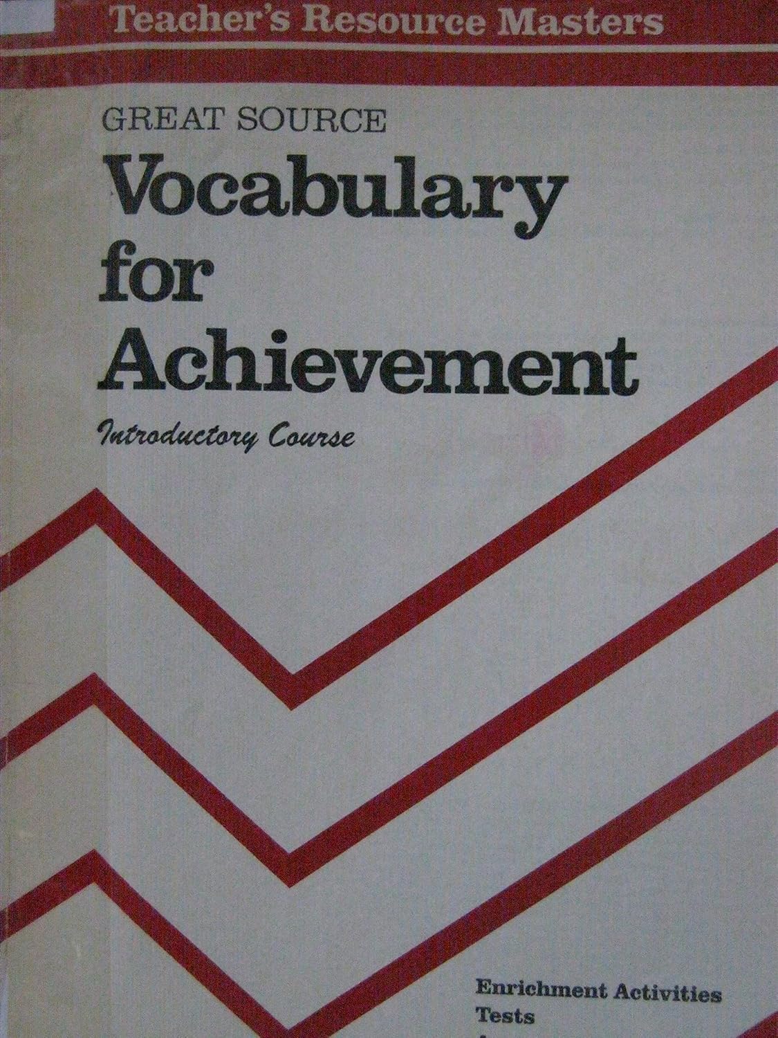 Vocabulary for Achievement Introductory Course Teacher's Resource ...