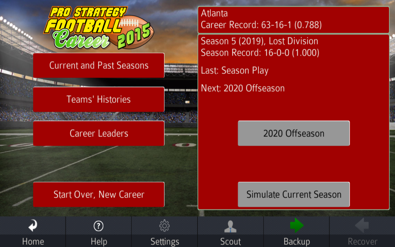 Pro Strategy Football Career - App on Amazon Appstore