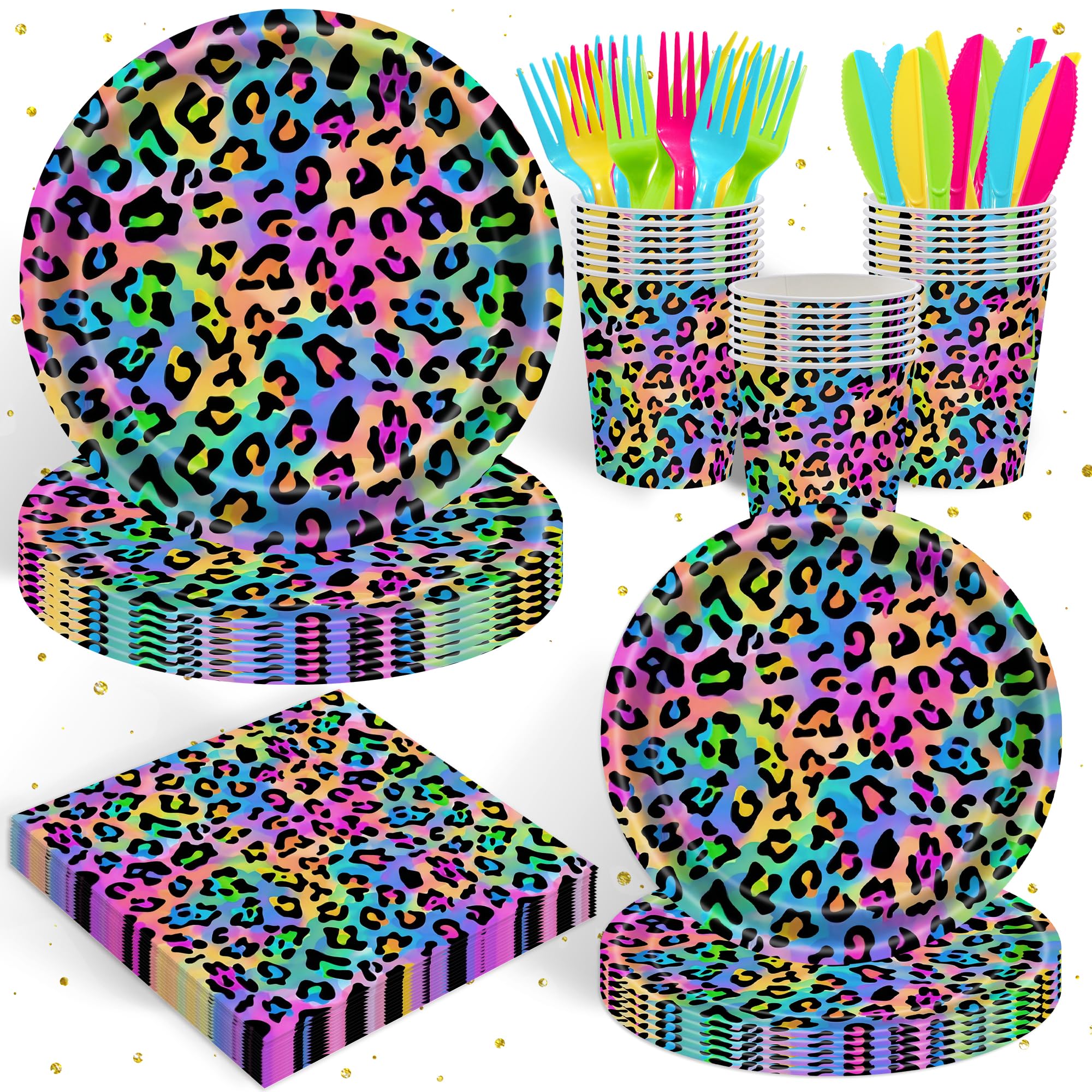 Neon Animal Print Decorations