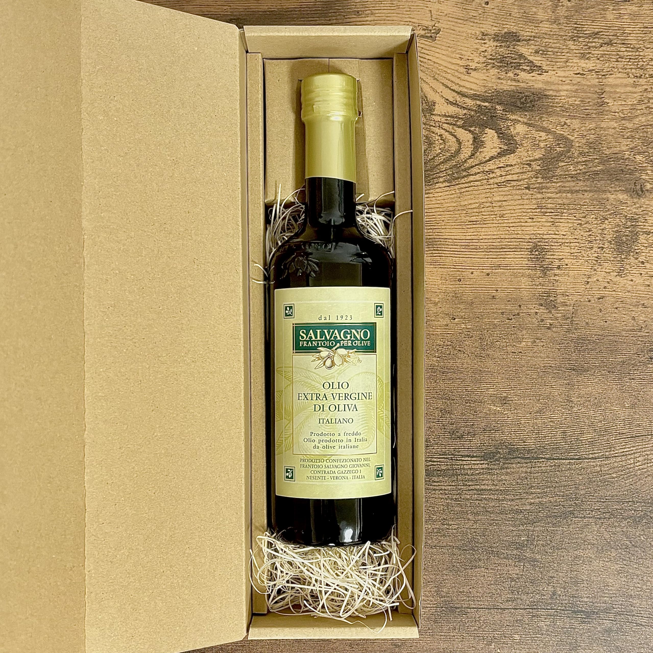 Amazon | 【ギフトボックス】オリーブオイル サルバーニョ エキストラバージンオリーブオイル EXVオリーブオイル 500ml×1本SALVAGNO 箱入り オシャレ ...