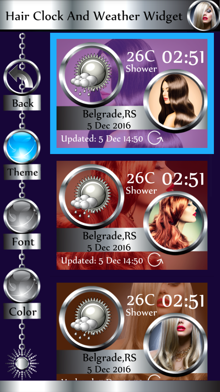 Hair Clock And Weather Widget - App on Amazon Appstore