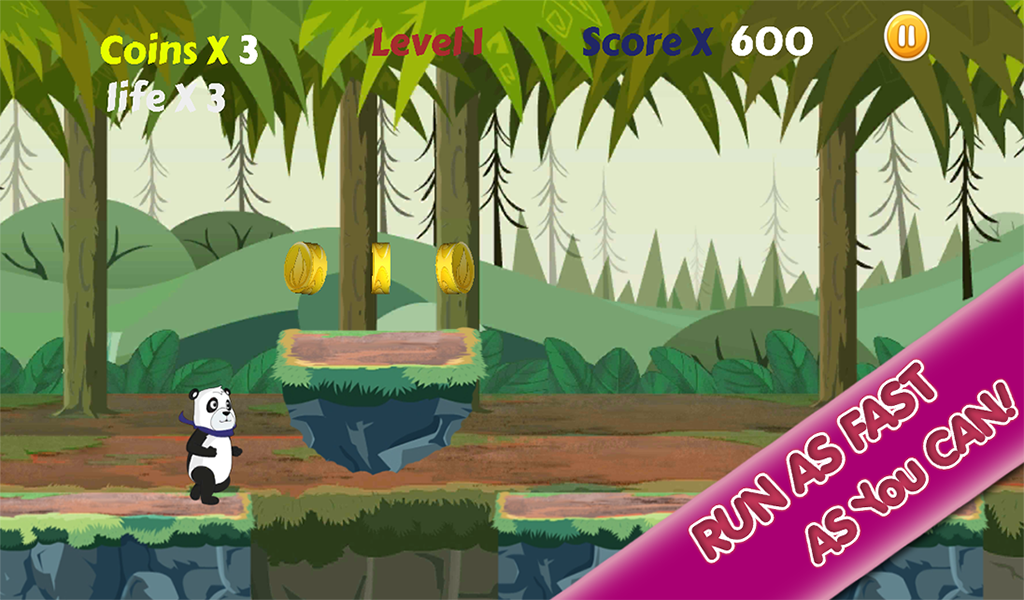 Panda Run Jungle - App on Amazon Appstore