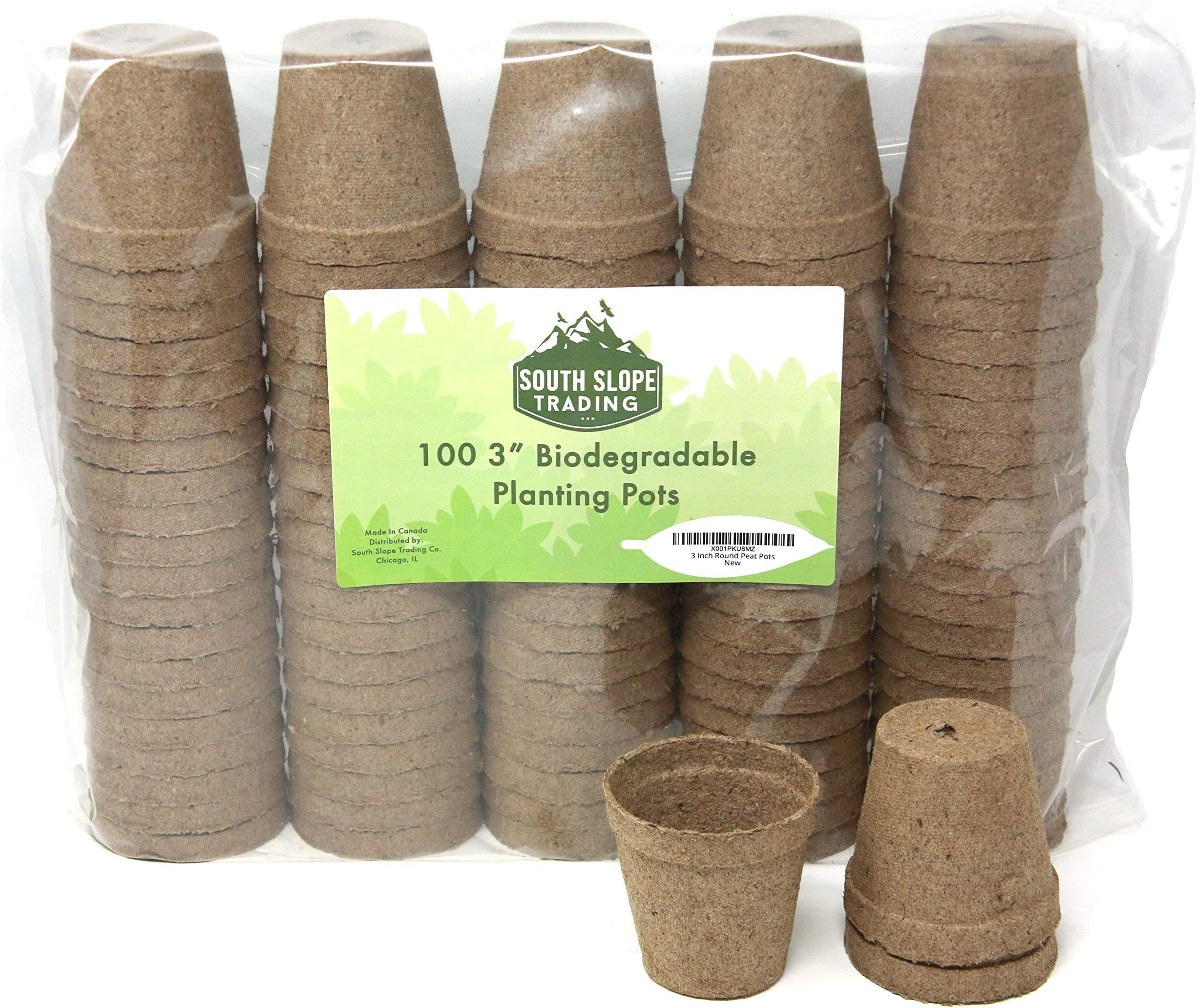 Amazon.com: meekoo 400 Pcs 3.15 Inch Peat Pots for Seedlings Round ...