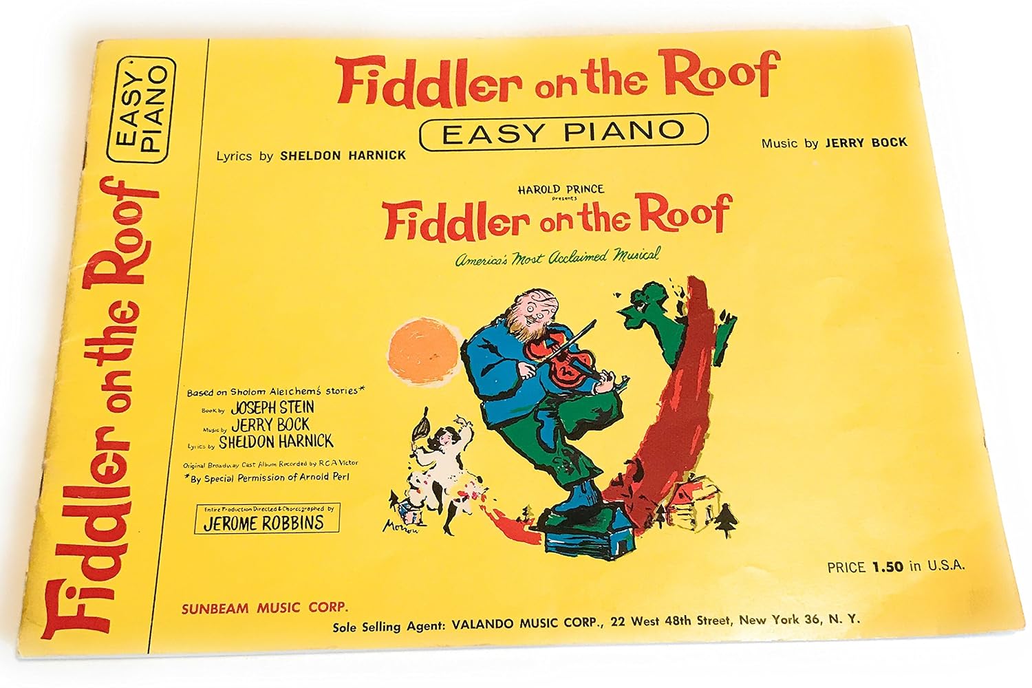 Fiddler On The Roof Easy Piano: Jerry Bock, Sheldon Harnick, Harold ...