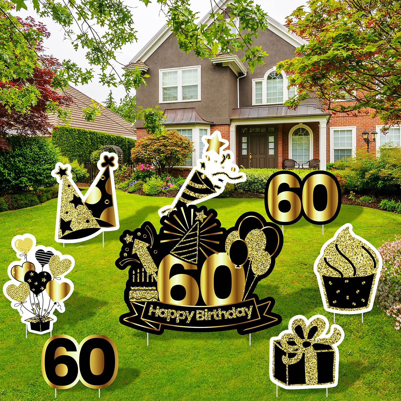 60th Birthday Yard Signs About Us | Birthday Lawn Cards | Lawn Cards