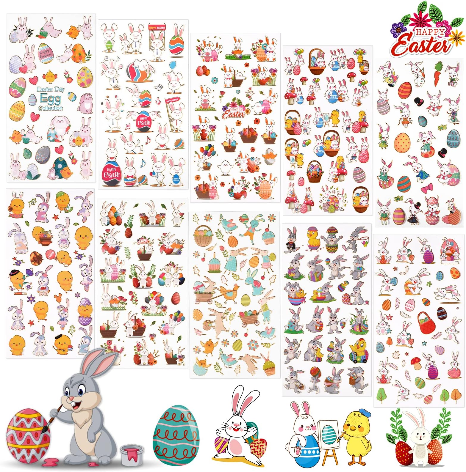 Hobby Design Sticker * Hase Hasen Ostern * Aufkleber 3452338: Amazon.de ...