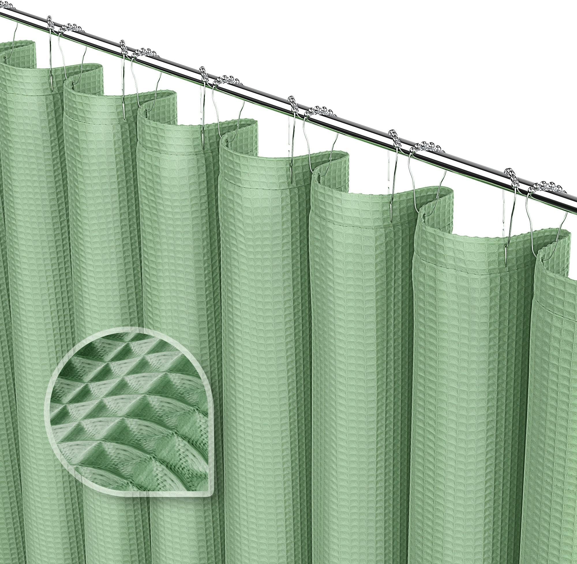 Amazon.com: LUXANA 72"x72" Basil Green Shower Curtain - Shower Curtain ...