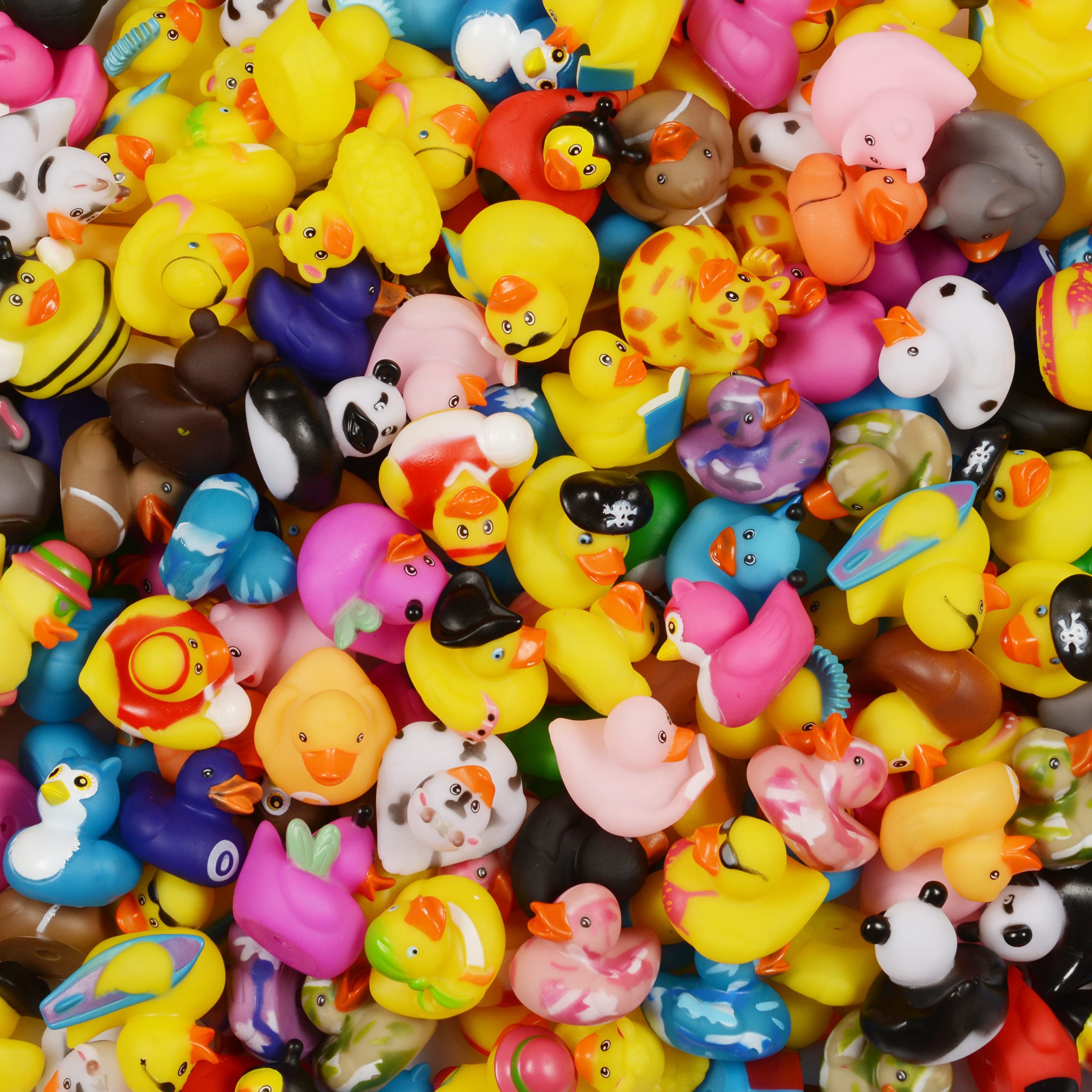 48-Pack Rubber Duck,2 Inch Assortment Colorful Rubber Ducky Toy for ...
