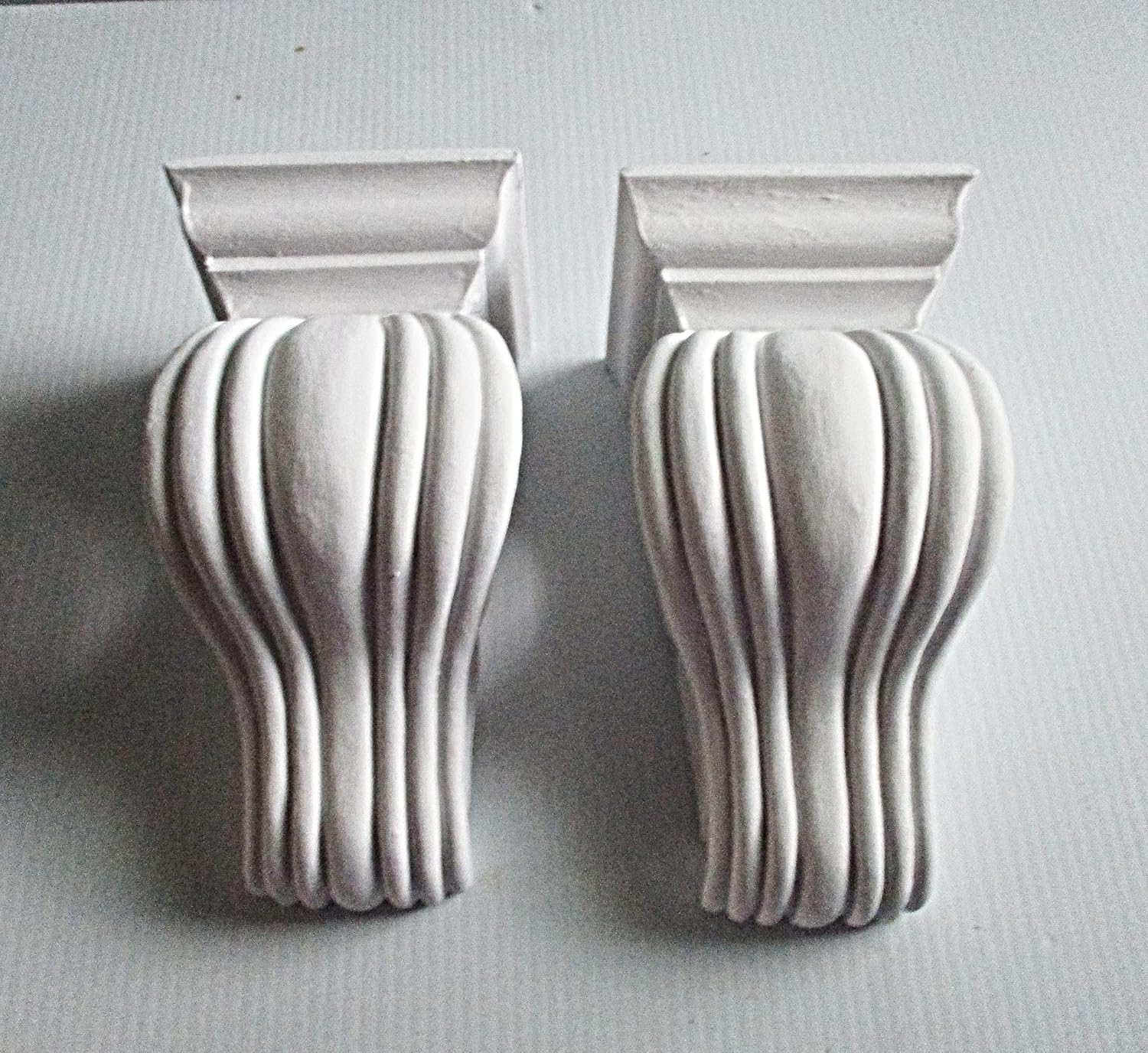 Amazon.com: Drapery Sconces Upcycled in Linen White, French Design ...