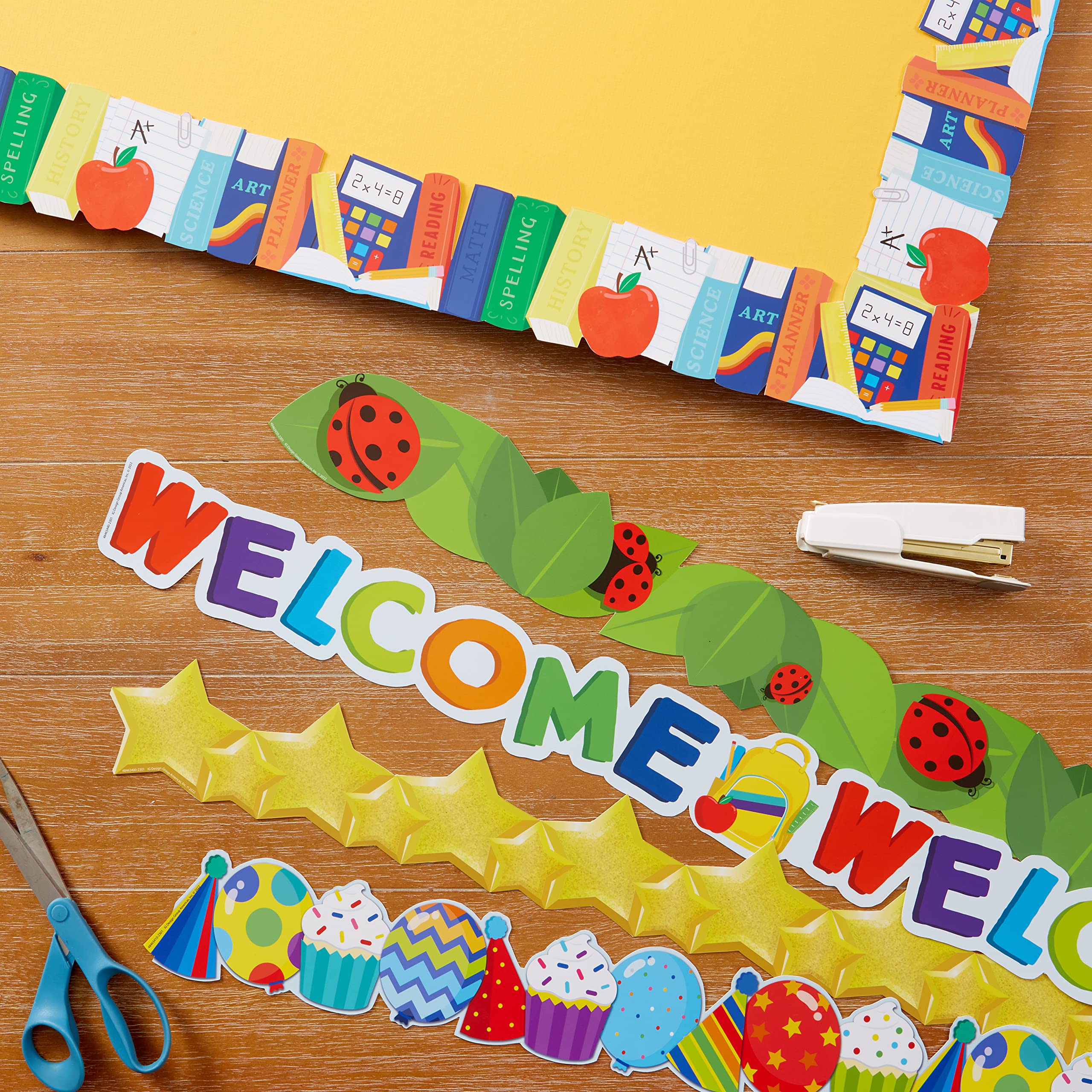 Snapklik.com : Eureka Ladybugs Extra Wide Decorative Classroom And ...