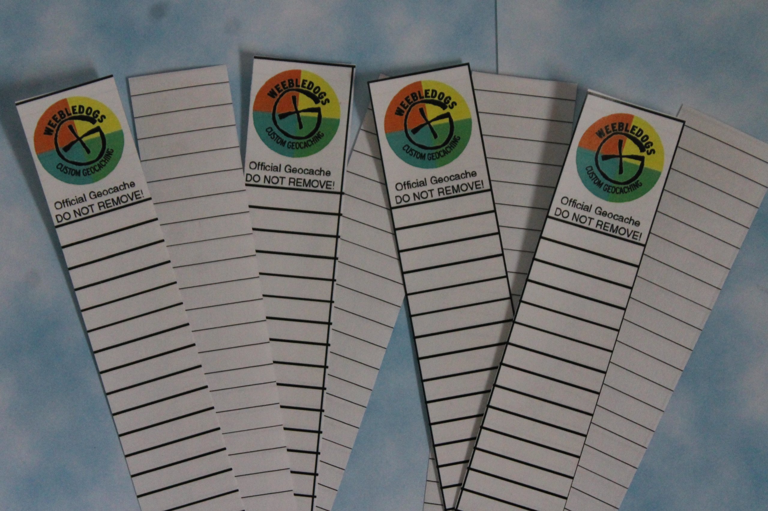 Amazon.com : Waterproof Geocaching Log Sheets - Four 3/4" DOUBLE-SIDED ...