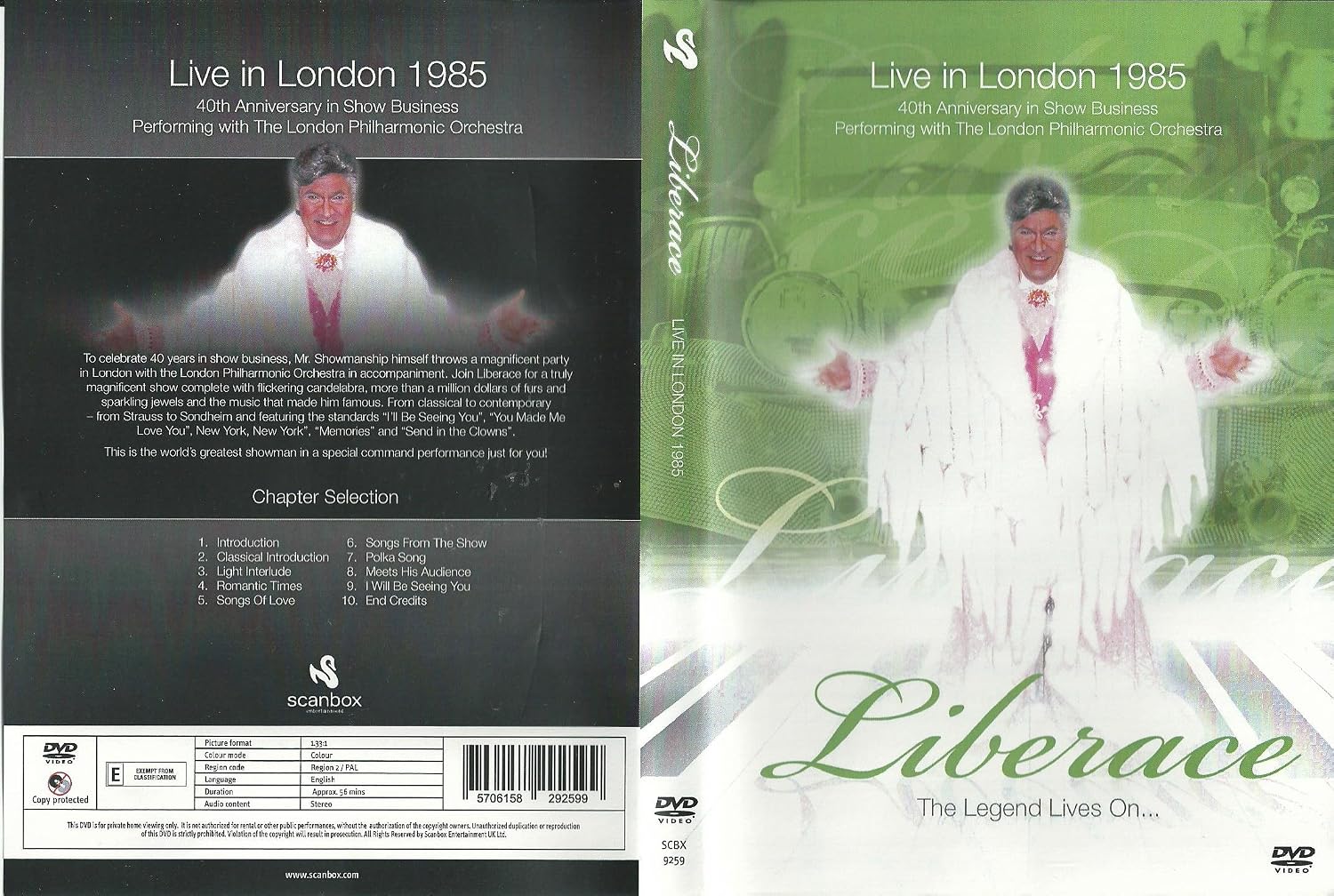 Liberace Live in London 1985 [DVD] [1985]: Amazon.co.uk: Liberace ...