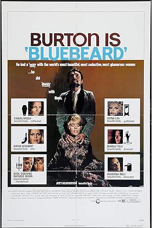 BLUEBEARD original 1972 27x41 one sheet movie poster RICHARD BURTON ...