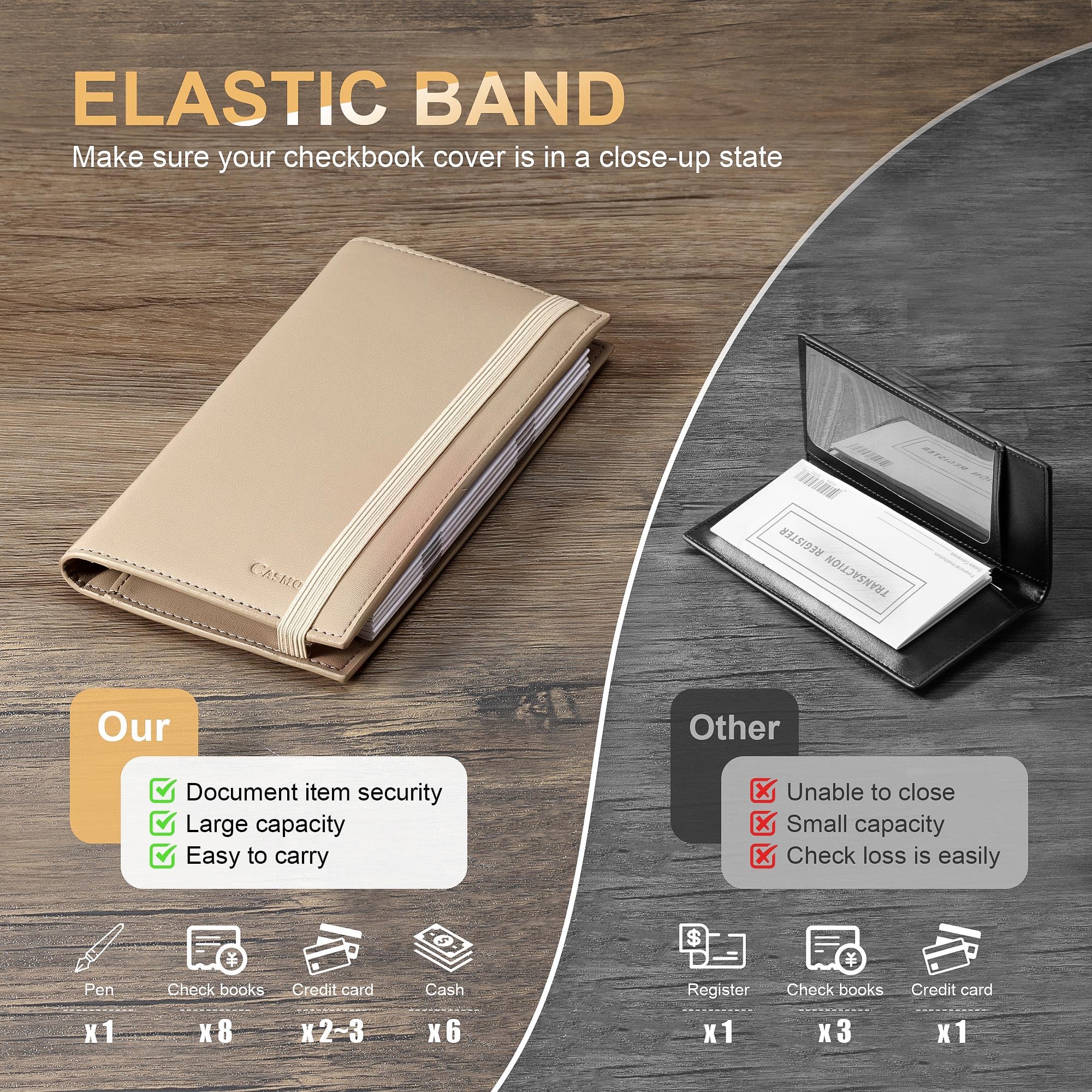 Snapklik.com : Checkbook Covers For Personal Checkbook Holder RFID ...