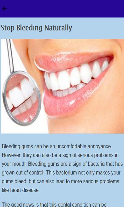 how to stop bleeding gums - App on Amazon Appstore