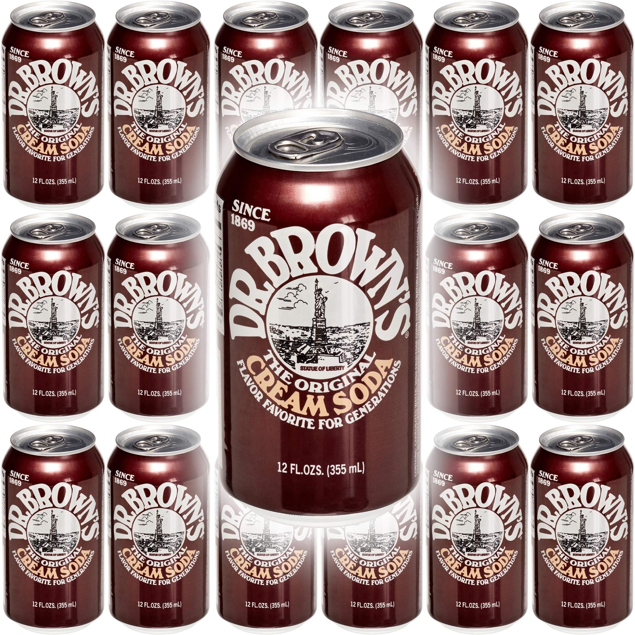 Amazon.com : Dr. Brown's Cream Soda - A New York Original - 24 Cans ...
