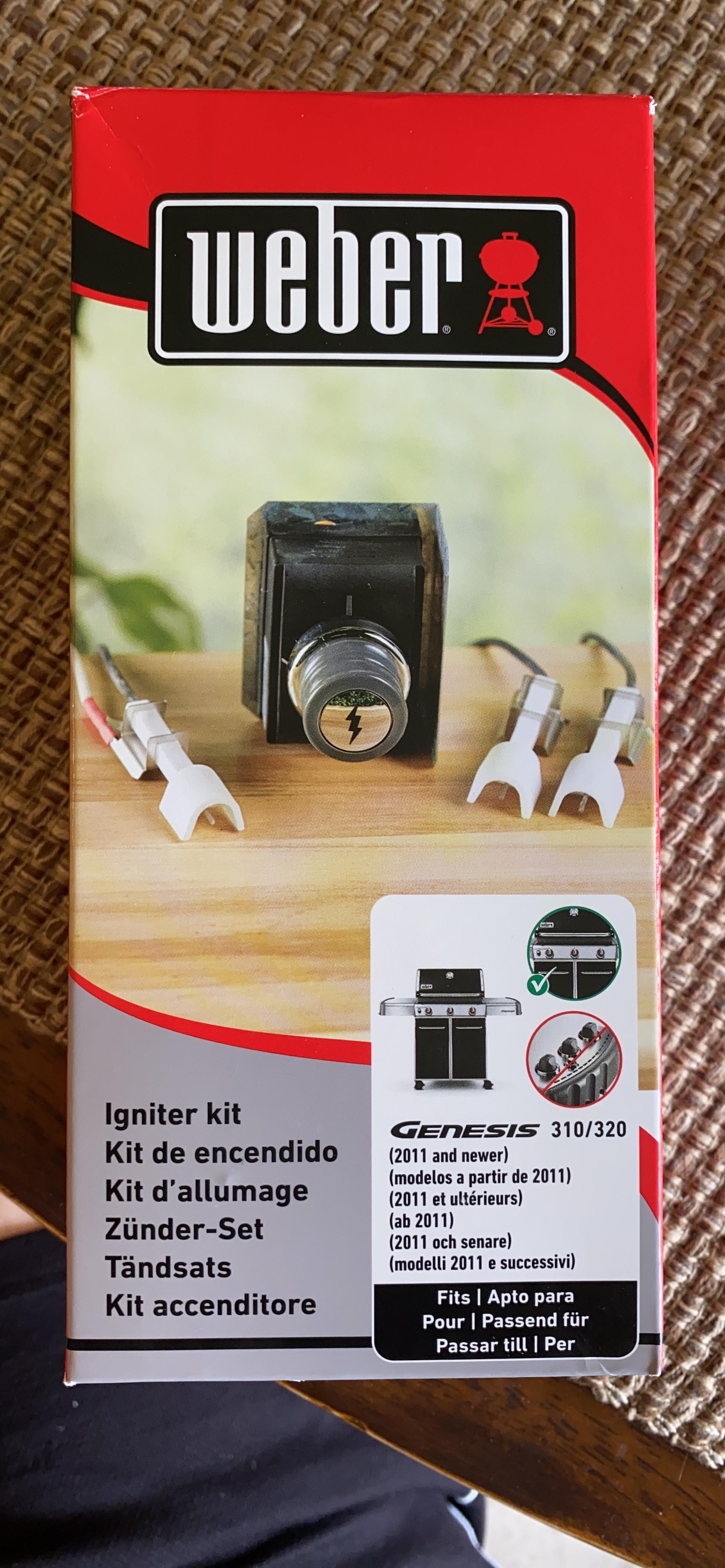 Amazon.com : Weber Igniter Kit For 310-320 Model Genesis Gas Grills ...