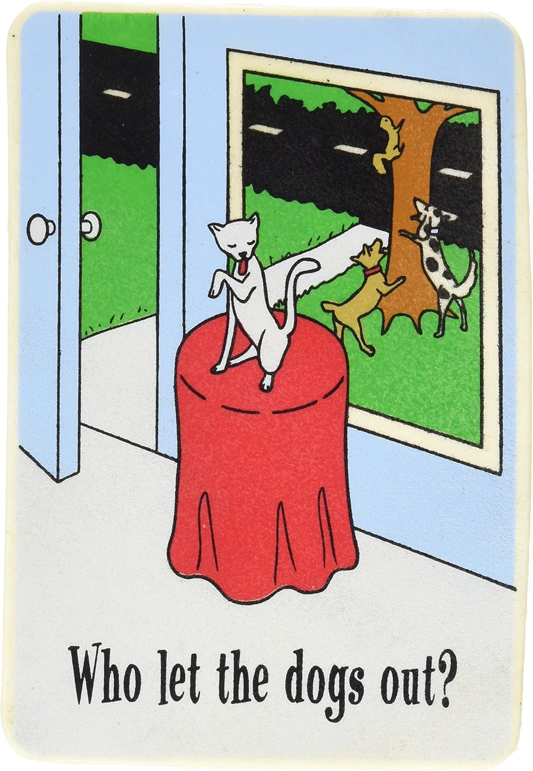 Amazon.com : Who Let The Dogs Out, Rawhide Greeting Card for Dogs : Pet ...