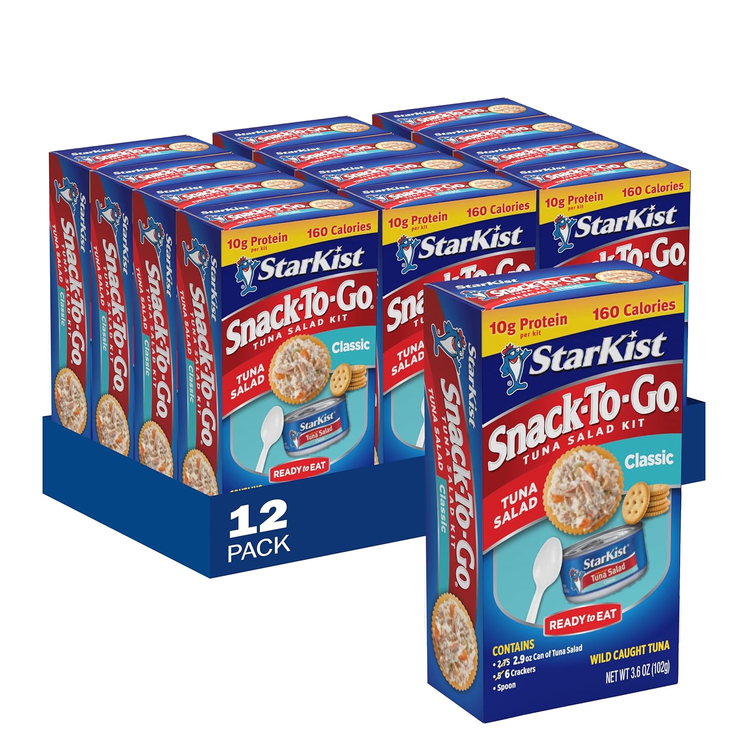 Amazon.com : StarKist Snack-To-Go Ready to Eat Meals Tuna Salad Kit, 3. ...