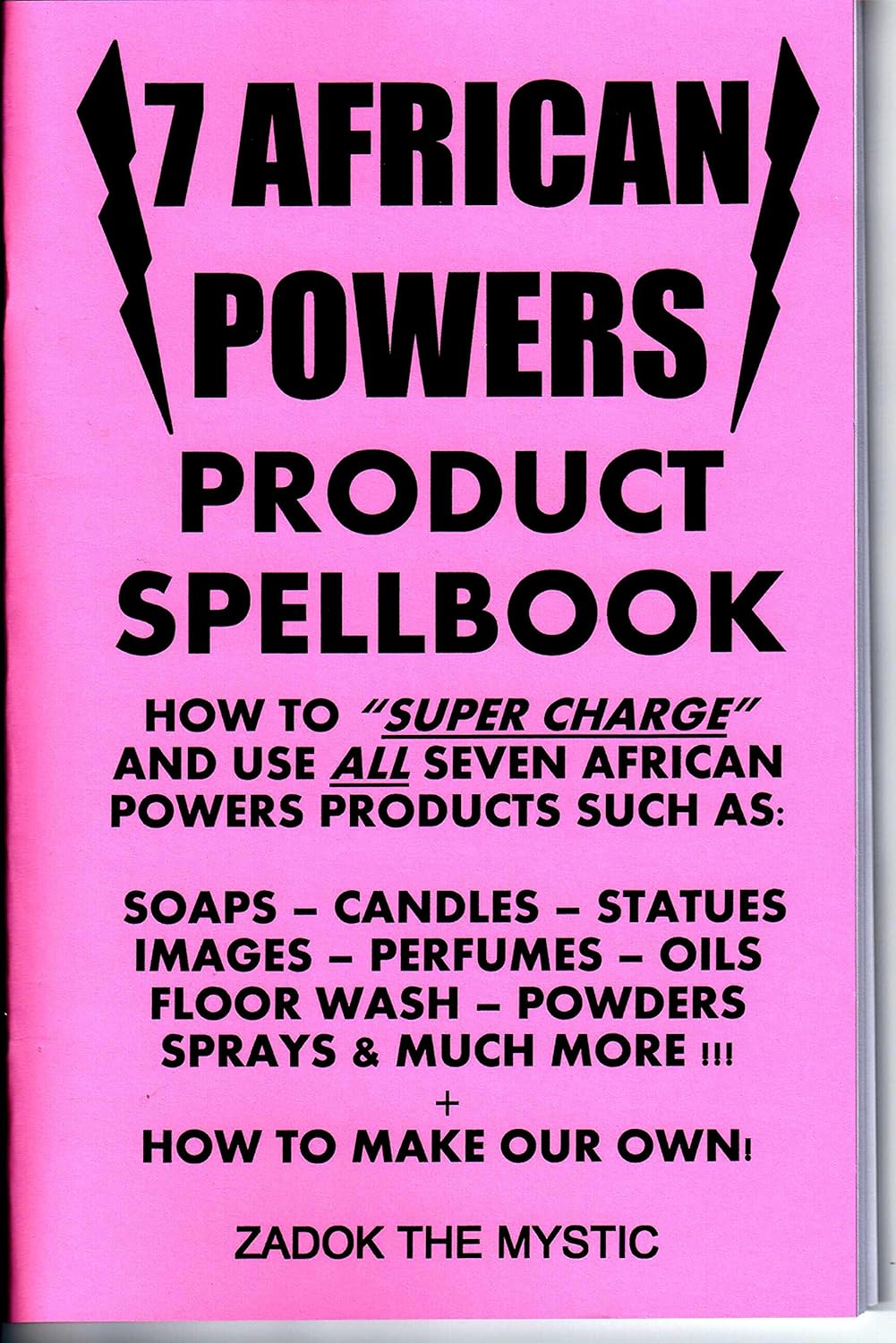 7 African Powers product spellbook: Zadok the Mystic: Amazon.com: Books