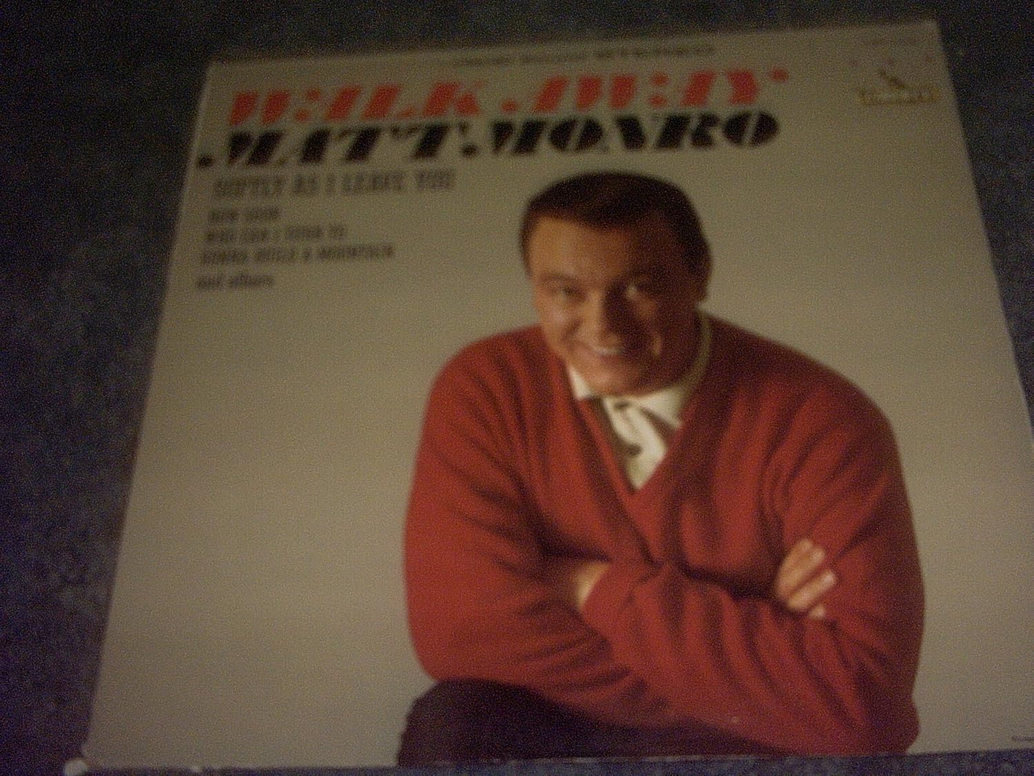 Matt Monro Vinyl Walk Away - Amazon.com Music