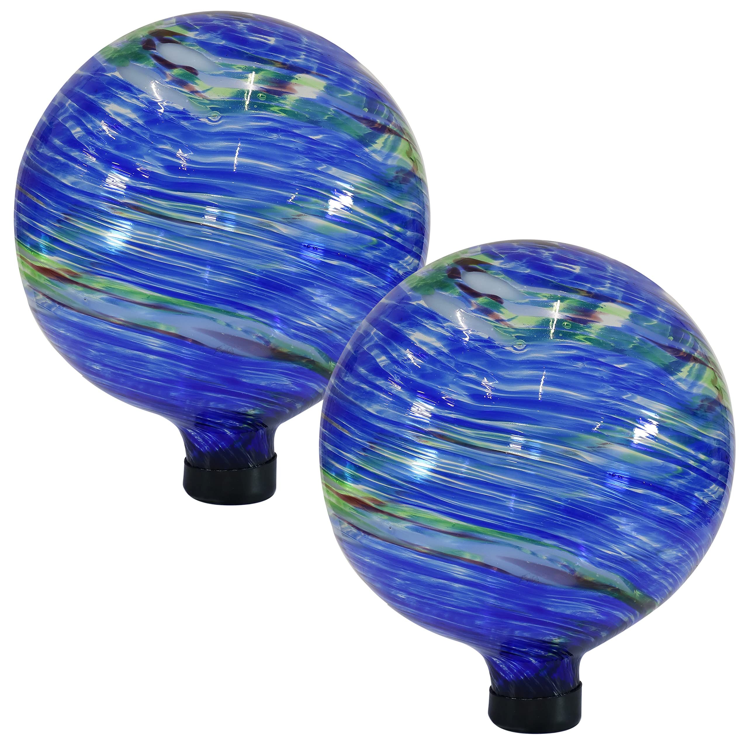 Amazon.com: Sunnydaze 10-Inch Glass Outdoor Gazing Globe - Reflective ...