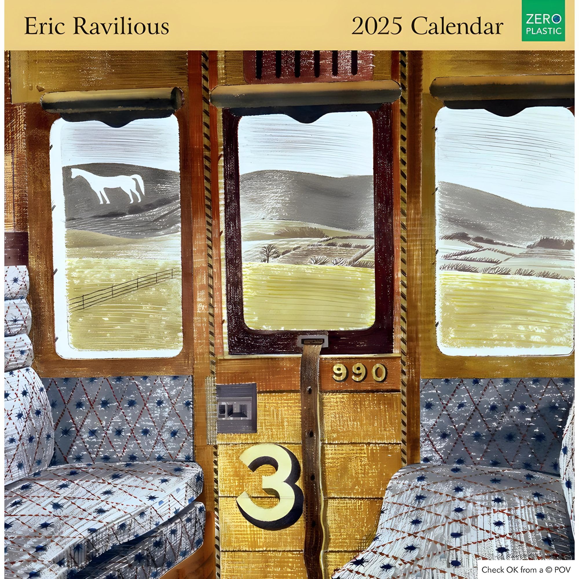 2025 Square Wall Calendar - Eric Ravilious Designs - Eco-Friendly ...
