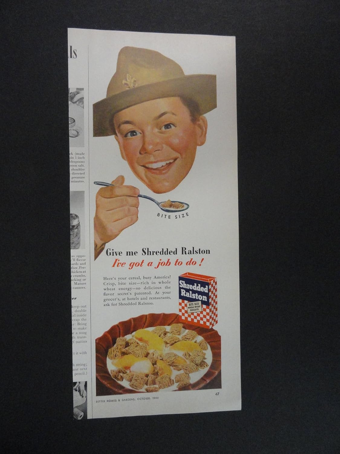 Amazon.com: Shredded Ralston. print ad. 5 1/2" x 12 1/2" Color ...